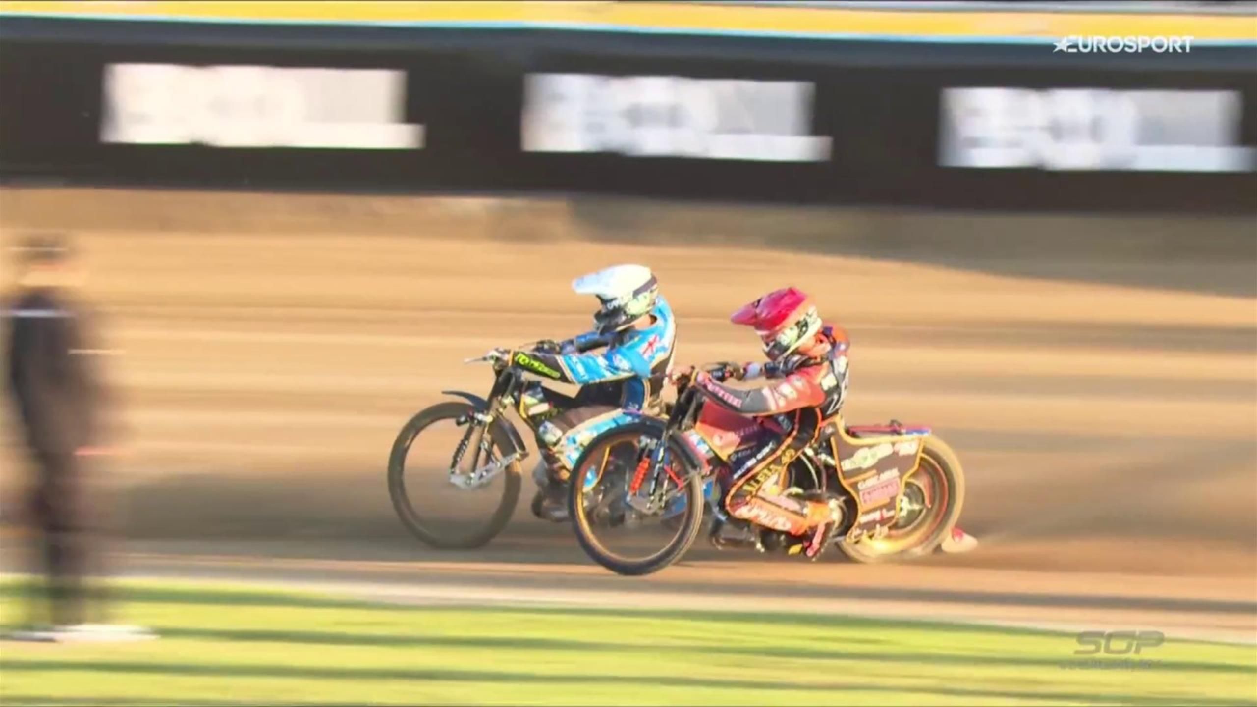 Robert Lambert wygrał 1. bieg GP Chorwacji - Żużel wideo - Eurosport