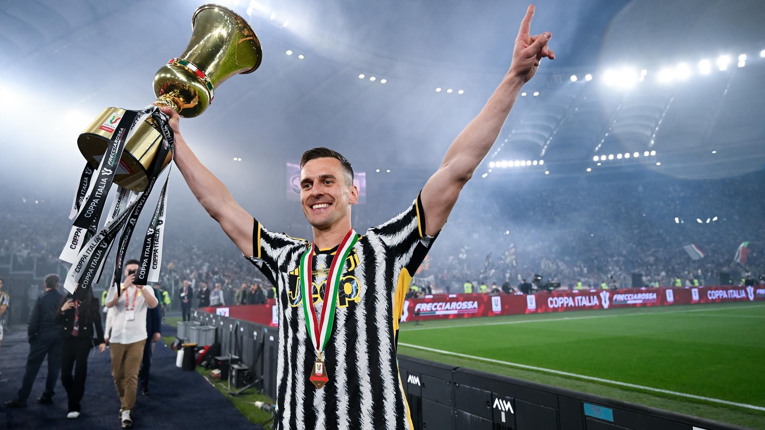 Juventus zdobył Puchar Włoch. Arkadiusz Milik świętował sukces na ...
