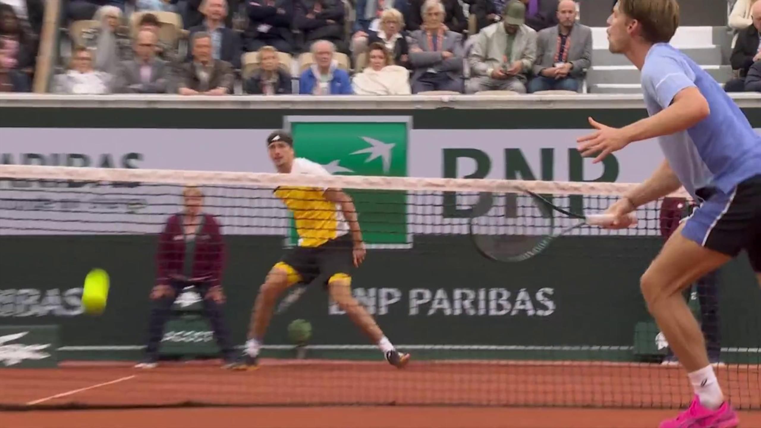 French Open 2024: Alexander Zverev glänzt gegen David Goffin mit Vorhand longline - "Ui - gute ...