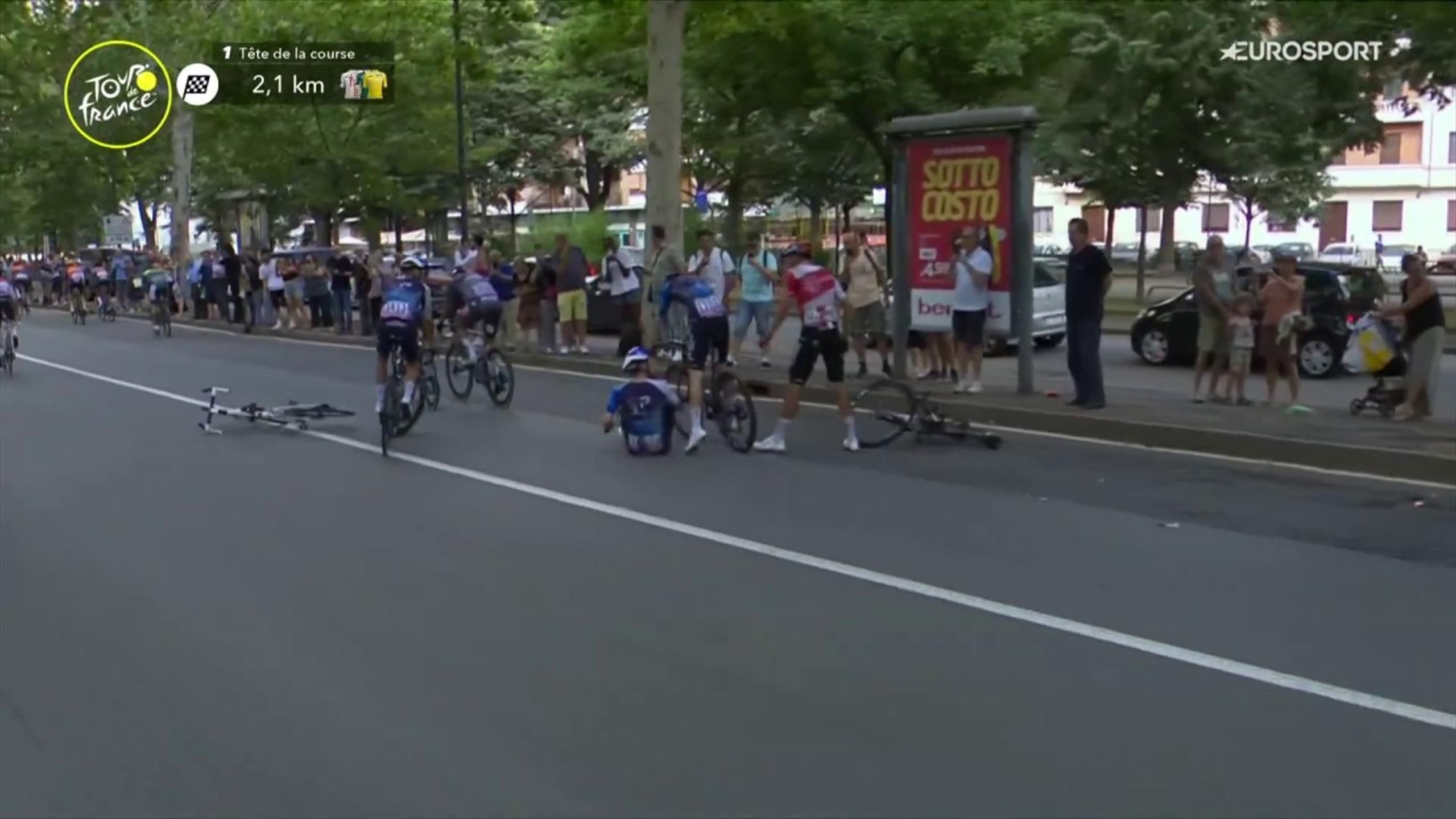 Tour - Maxi caduta ai -2: Cavendish e altri velocisti tagliati fuori ...