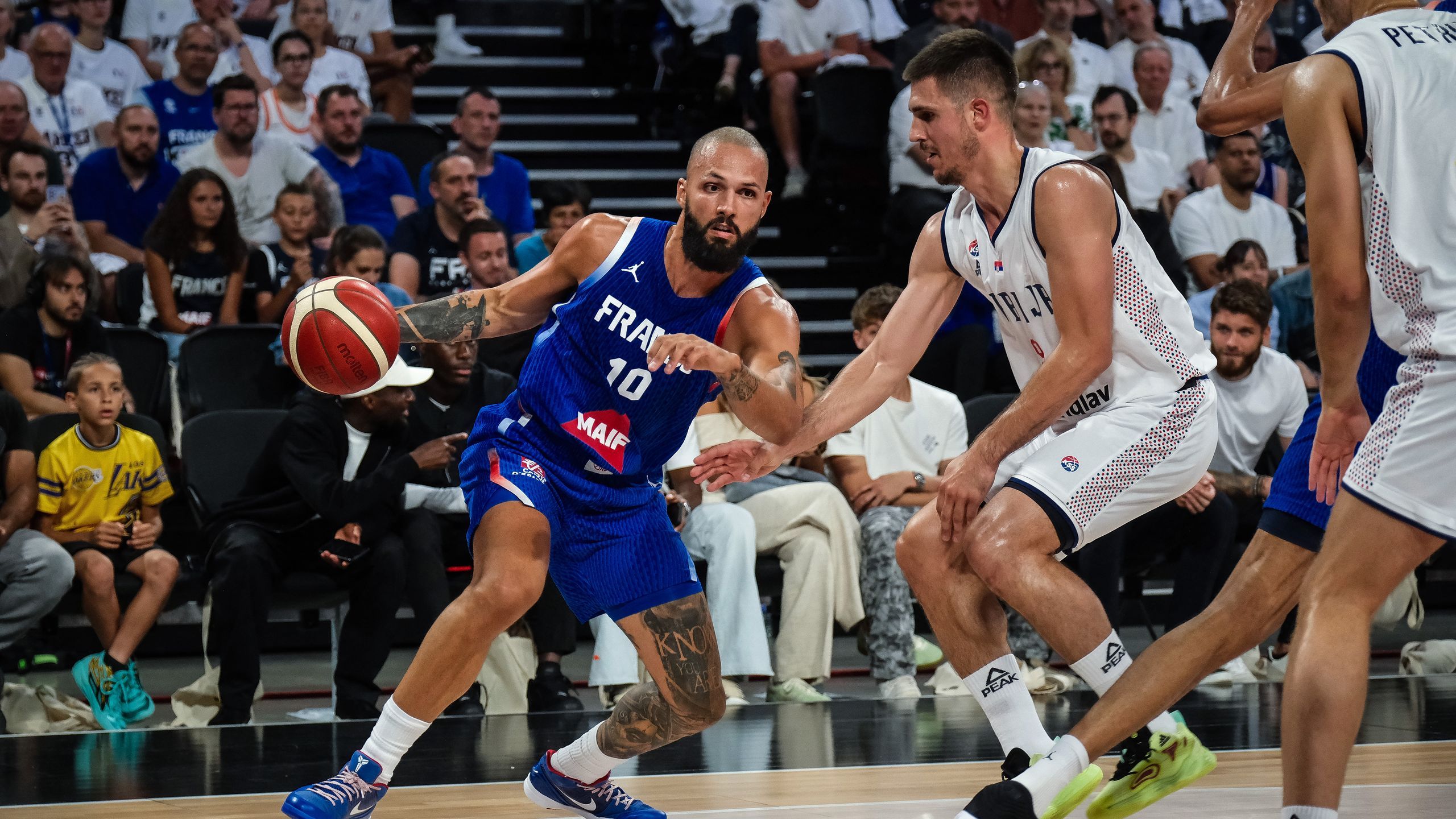Jeux Olympiques - Paris 2024 - Evan Fournier - Vincent Collet, moment ...