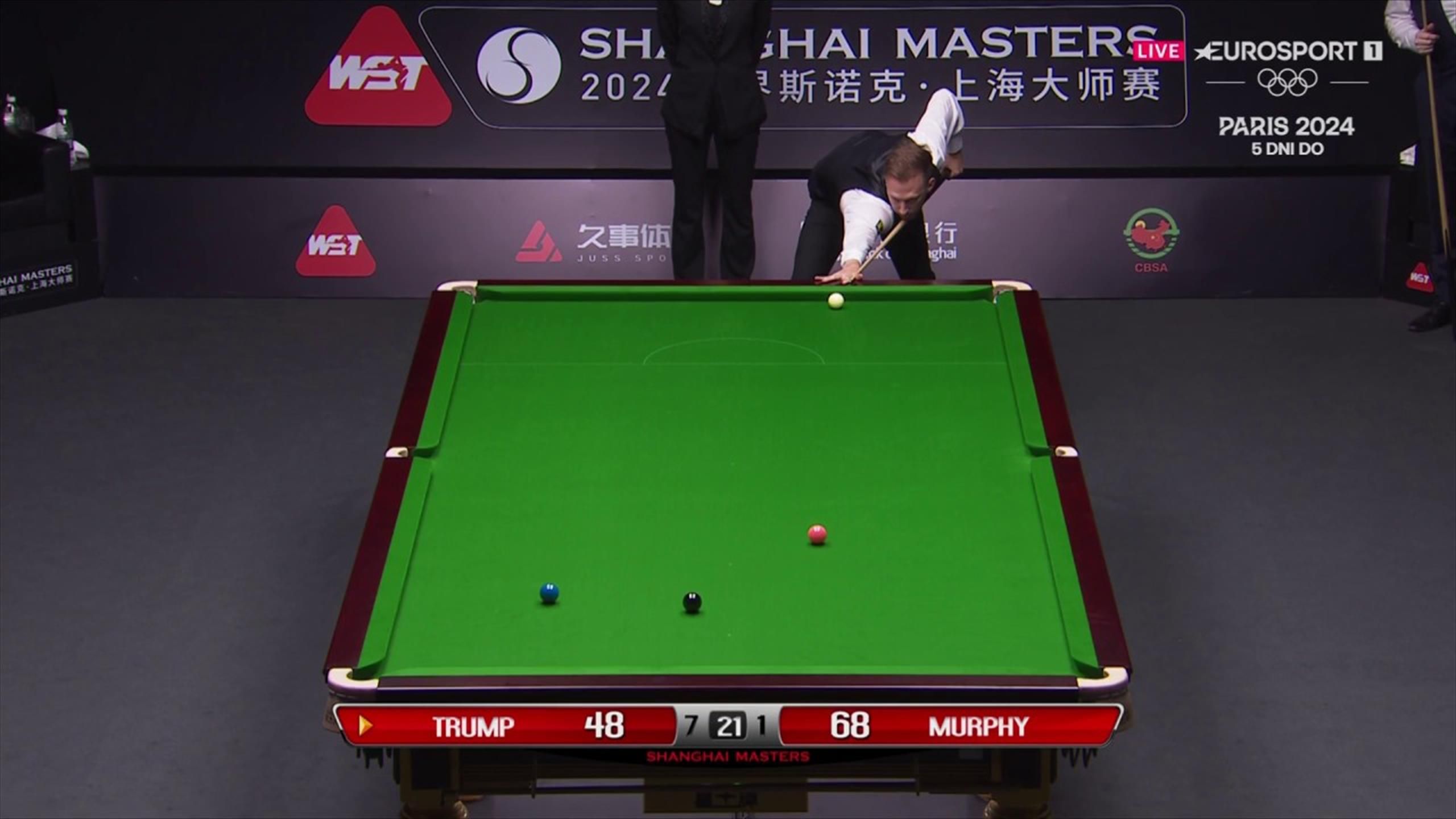 Trump prowadzi po 1. sesji finału Shanghai Masters - Snooker video ...