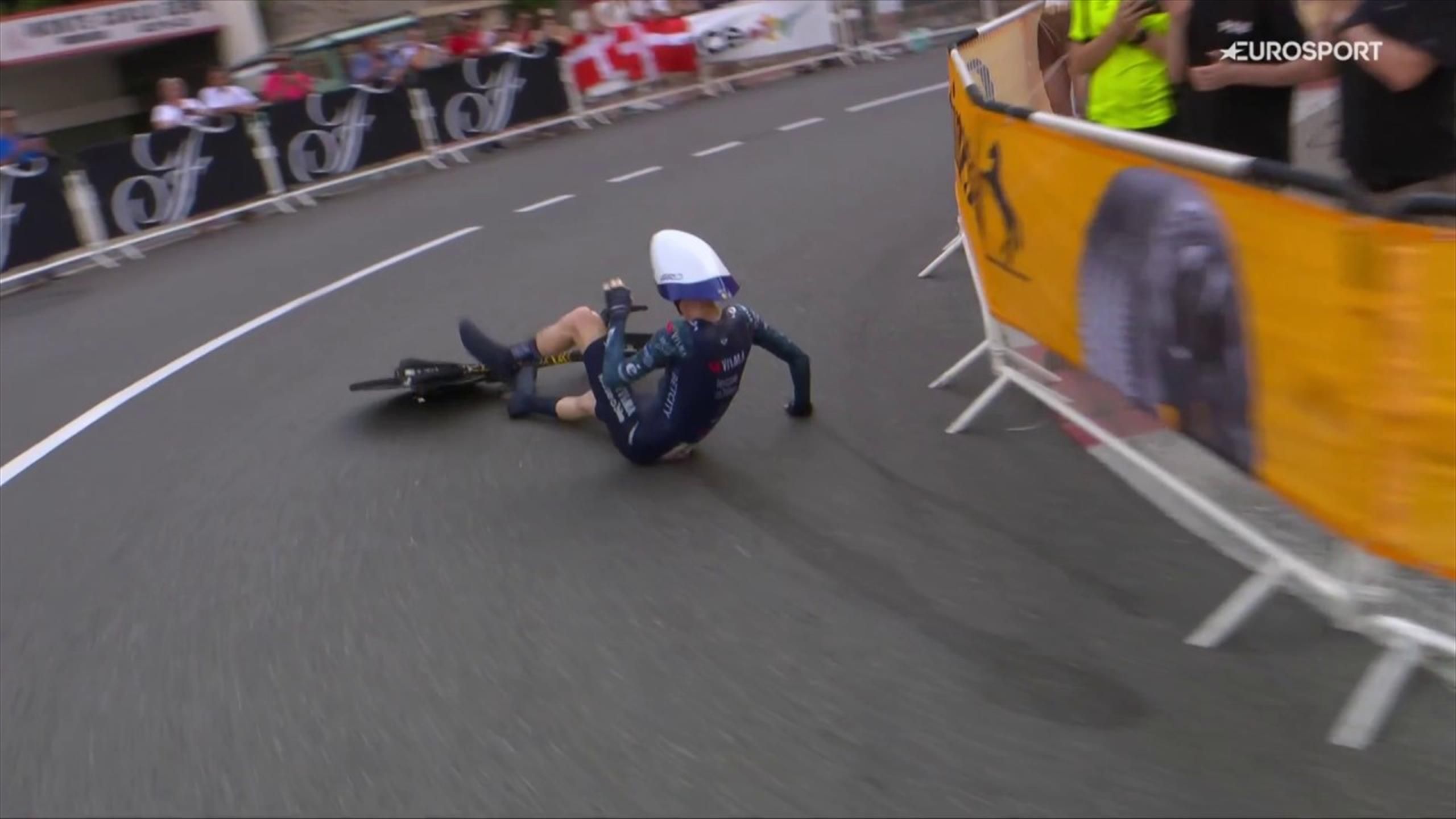 Tour de France - Si cade anche all'ultimo giorno! Brutta botta al ...