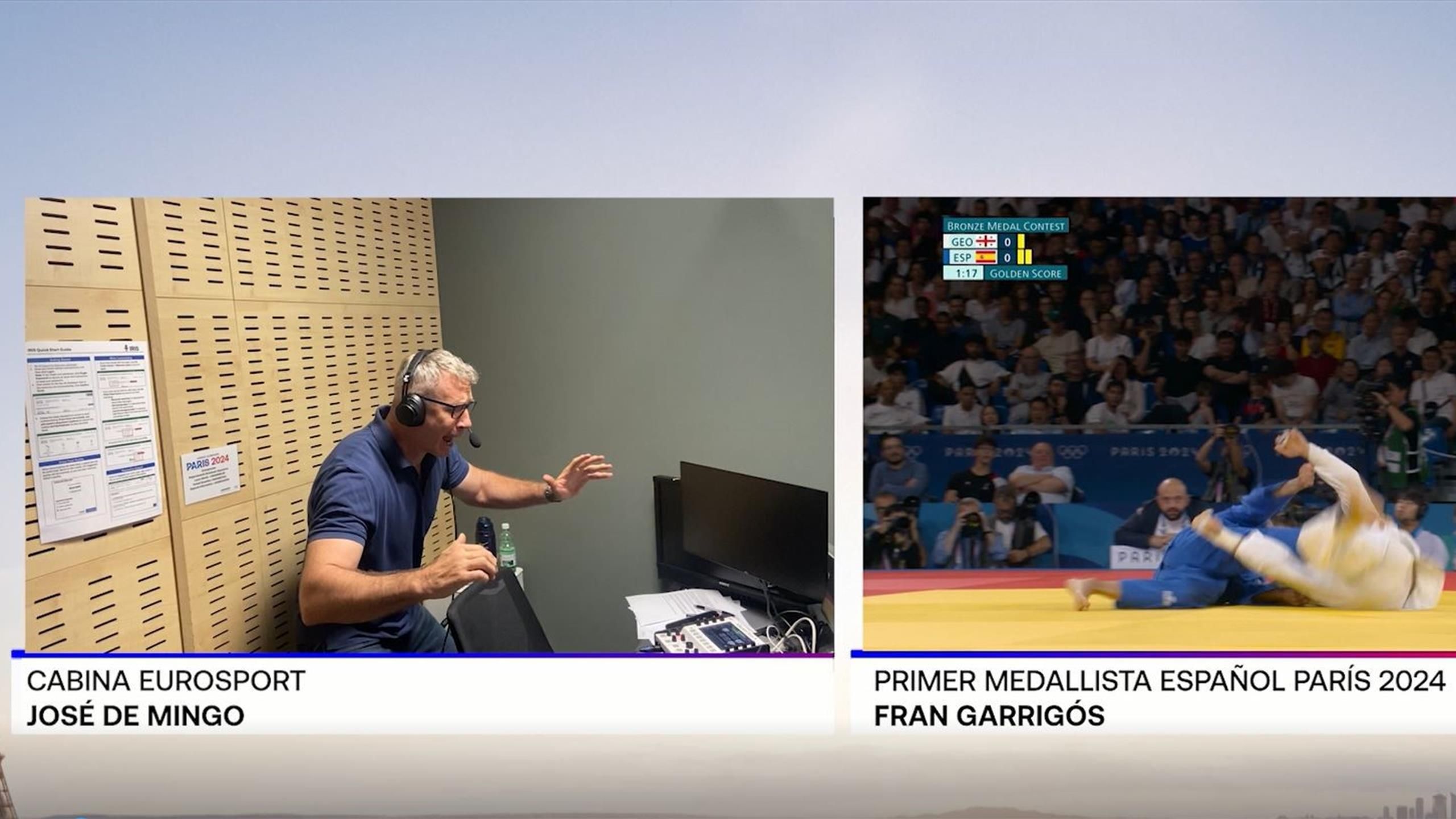 La emocionantísima reacción de José De Mingo en la cabina de Eurosport ...