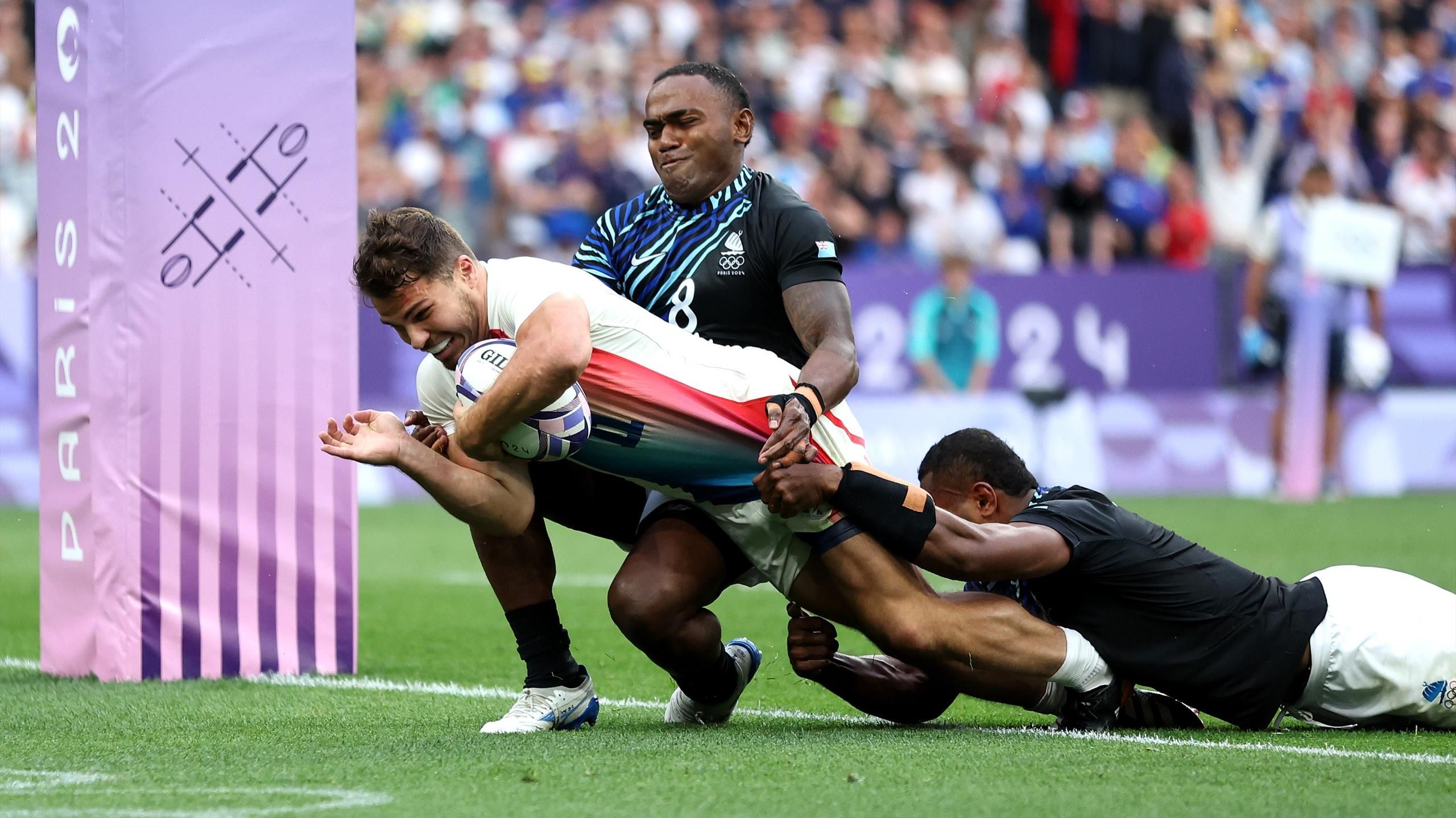 Rétro Jeux Olympiques Paris 2024 | Une masterclass en finale : le festival Antoine Dupont face ...