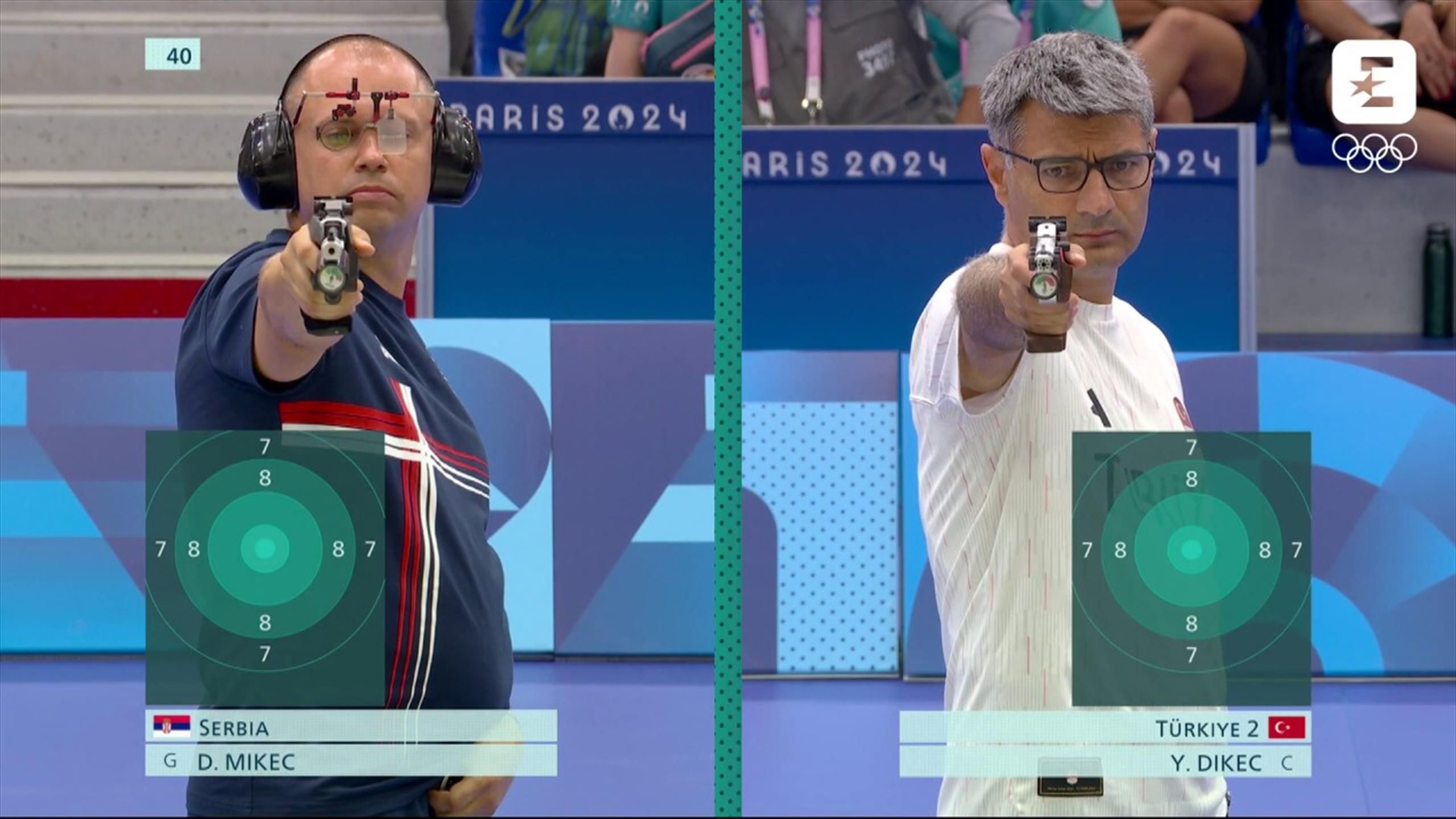 Paris 2024: Turkey's Olympic pistol shooter Yusuf Dikec in action as ...