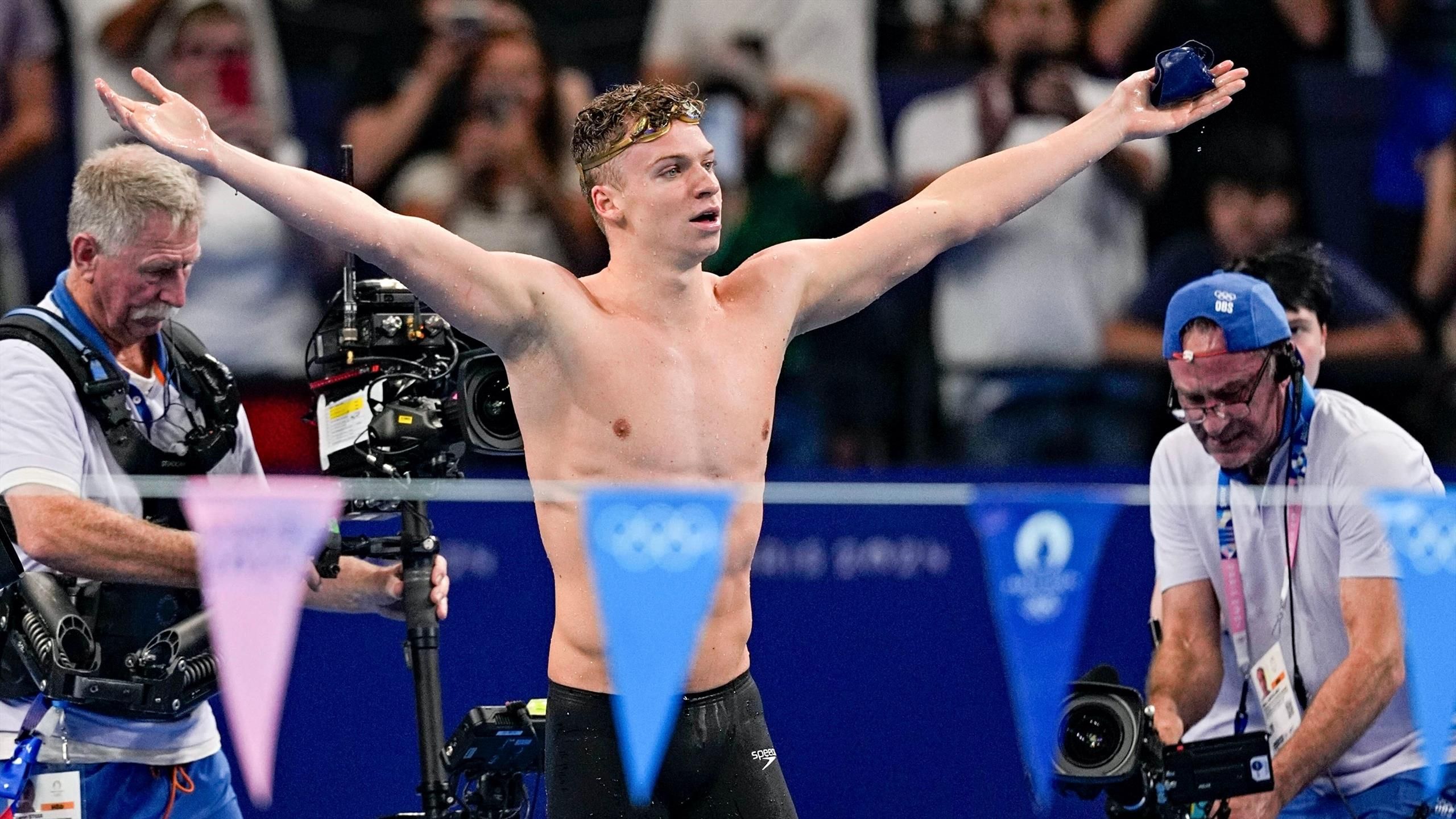 Quatrième titre olympique pour Léon Marchand, dans sa stratosphère : la ...
