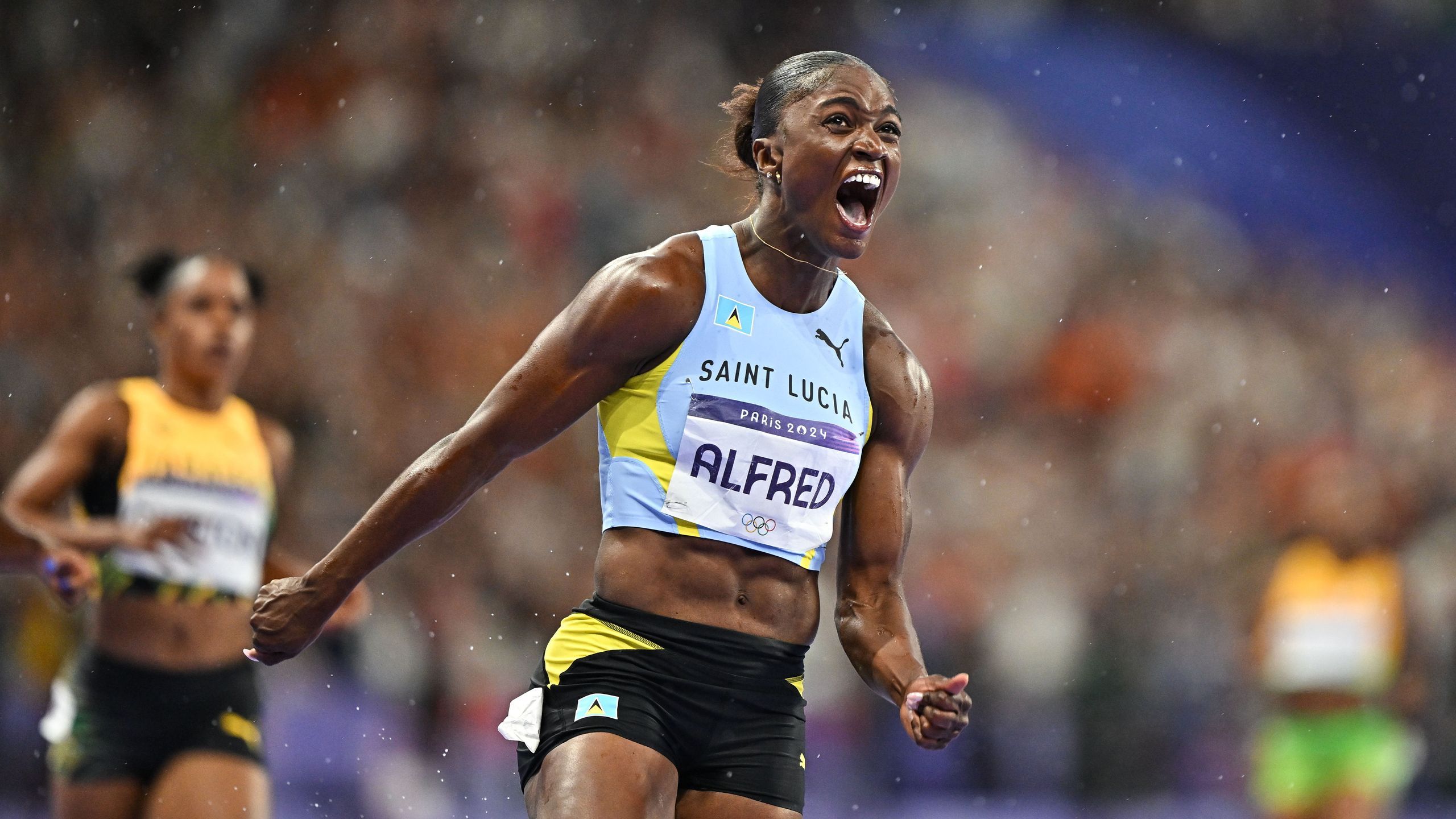 Olympia - Leichtathletik: Gold über 100 Meter in Regenrennen an Julien ...