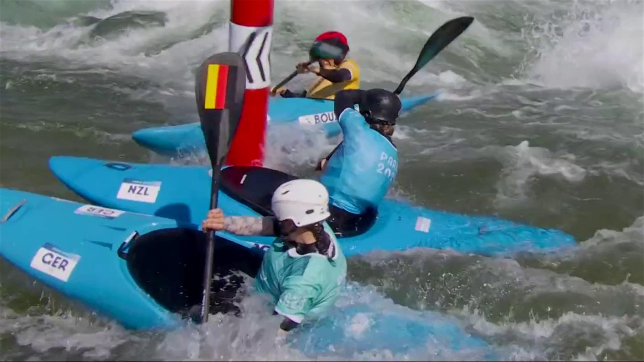 Olympia 2024 - Elena Lilik fährt in einem Chaos-Halbfinale als Letzte ...