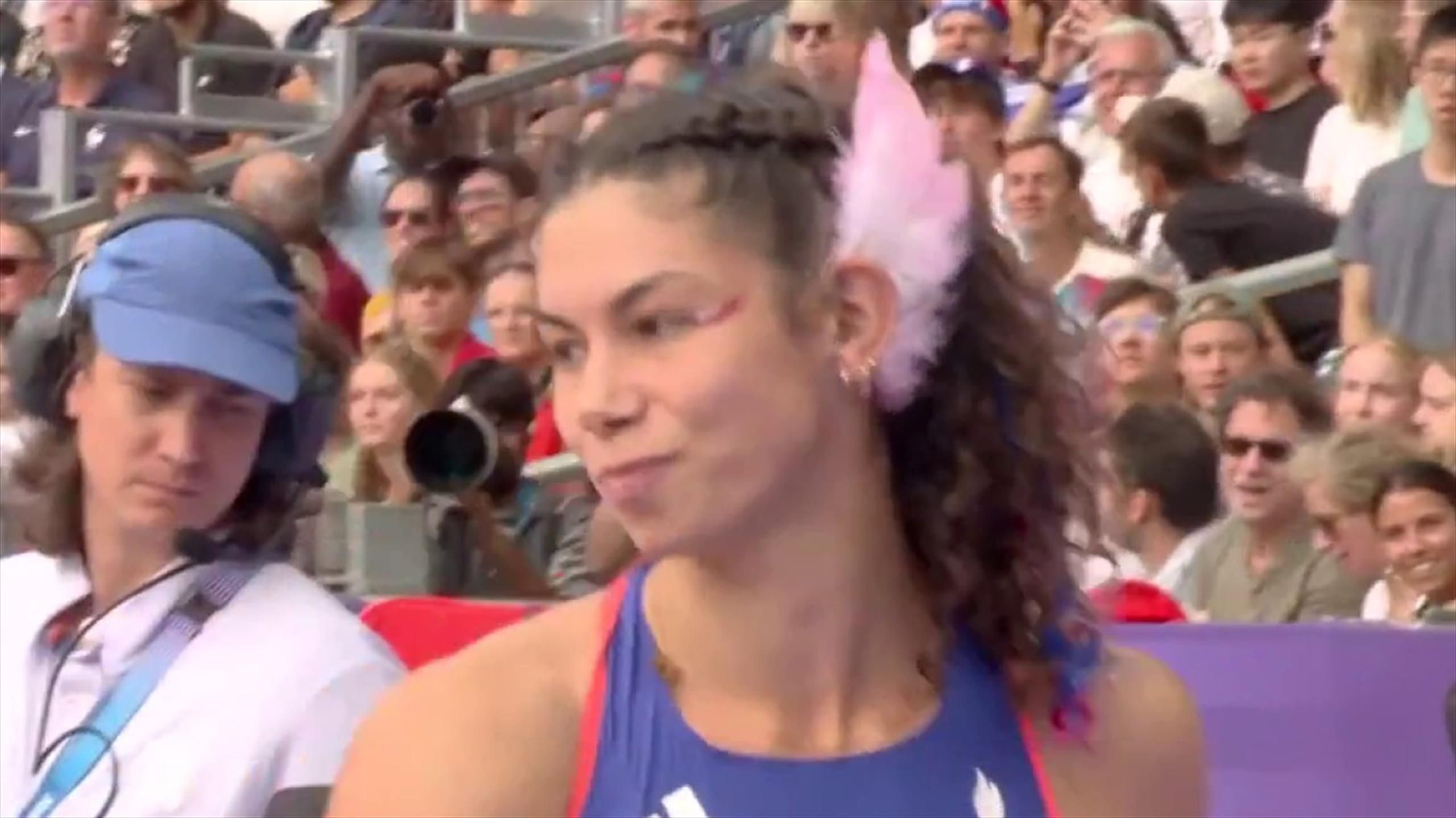 Leichtathletik bei Olympia - Siebenkampf: Auriana Lazraq-Khlass mit ...