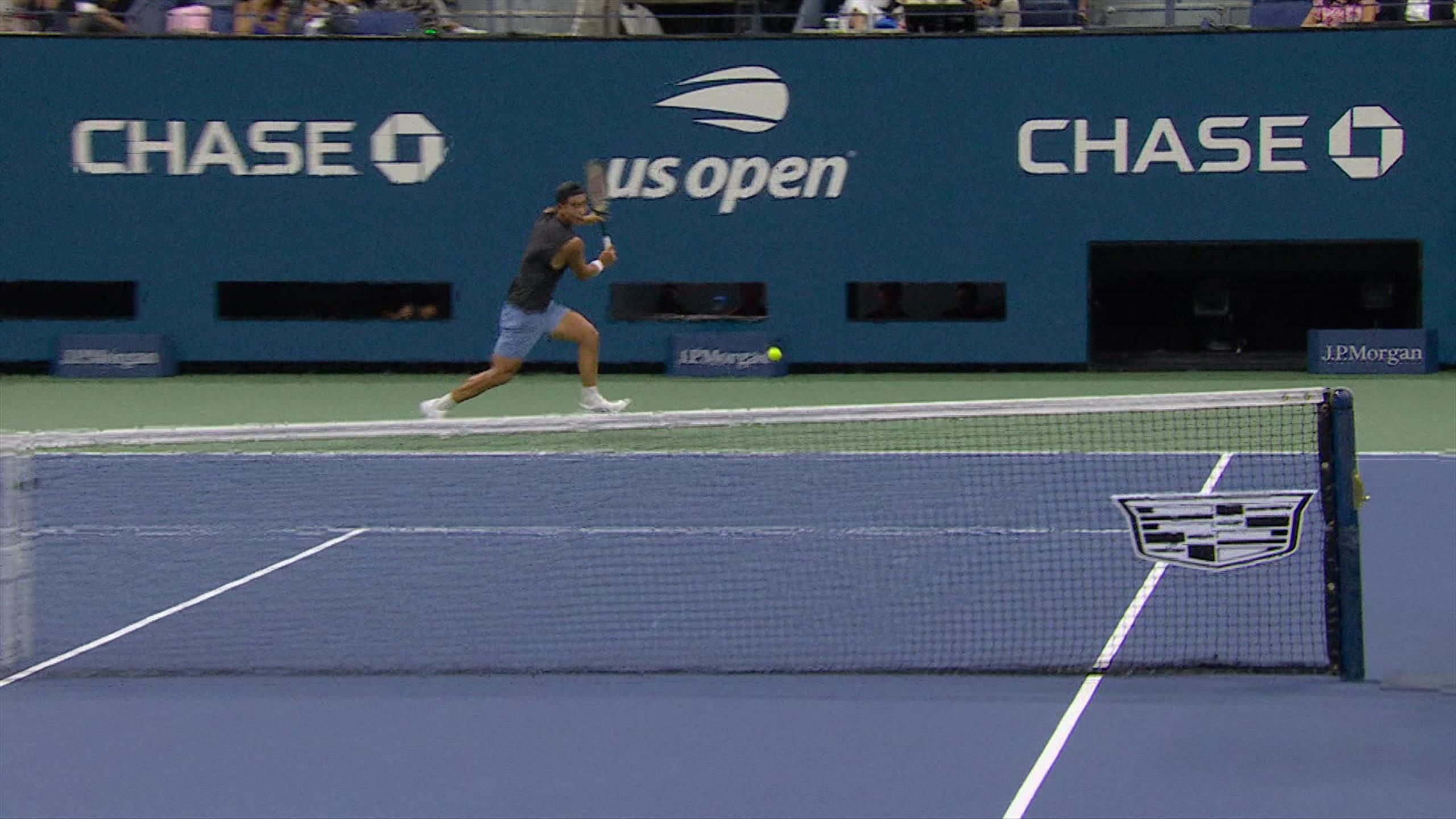 Niesamowity bekhend Li Tu w starciu z Carlosem Alcarazem na US Open ...