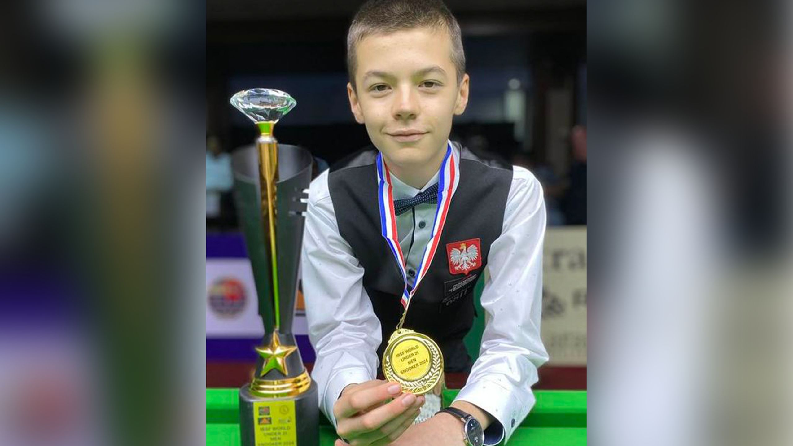 Michał Szubarczyk snookerowym mistrzem świata do lat 21 - Eurosport