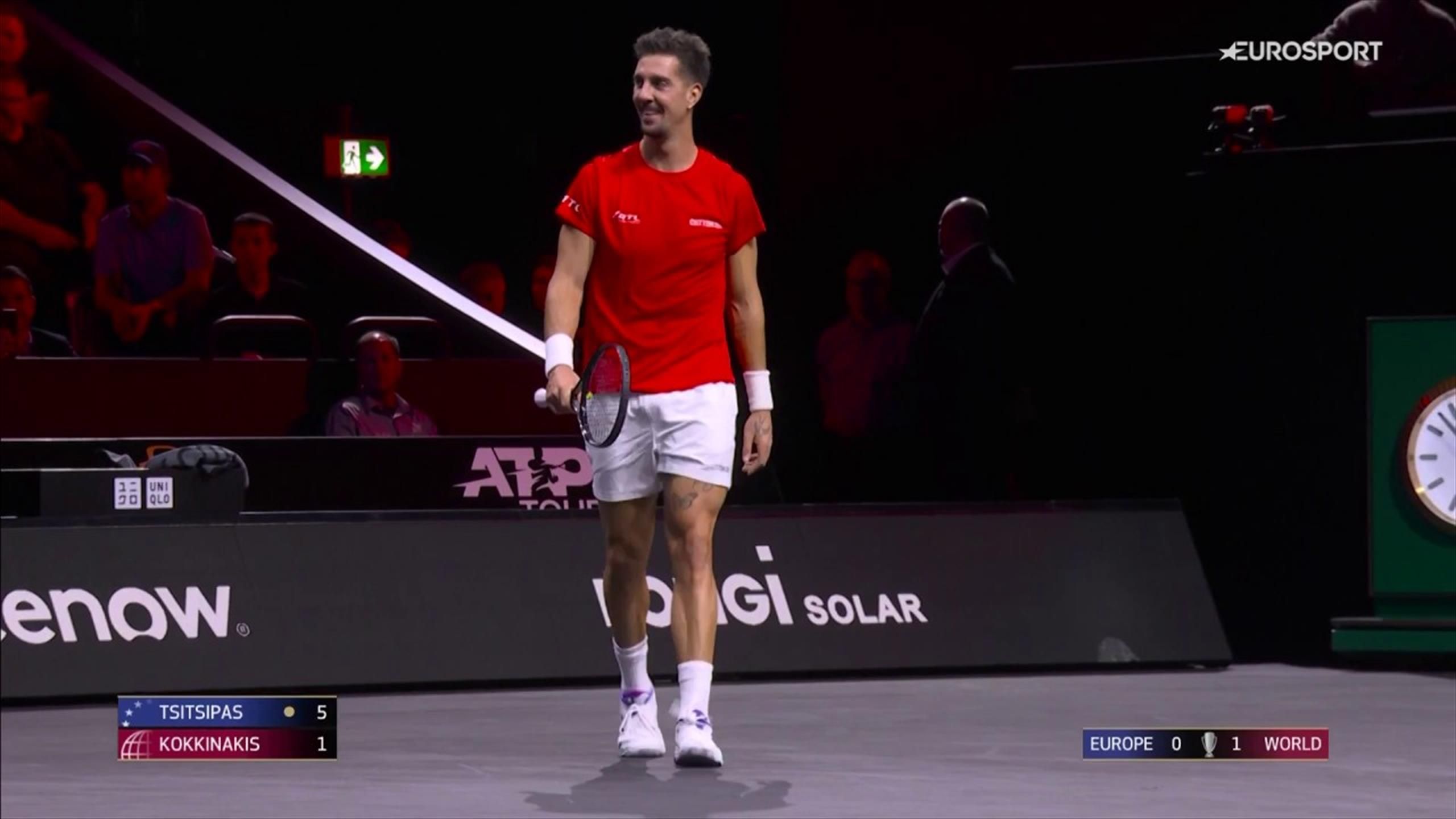 Kokkinakis wygrał swojego pierwszego gema w 1. secie meczu z ...