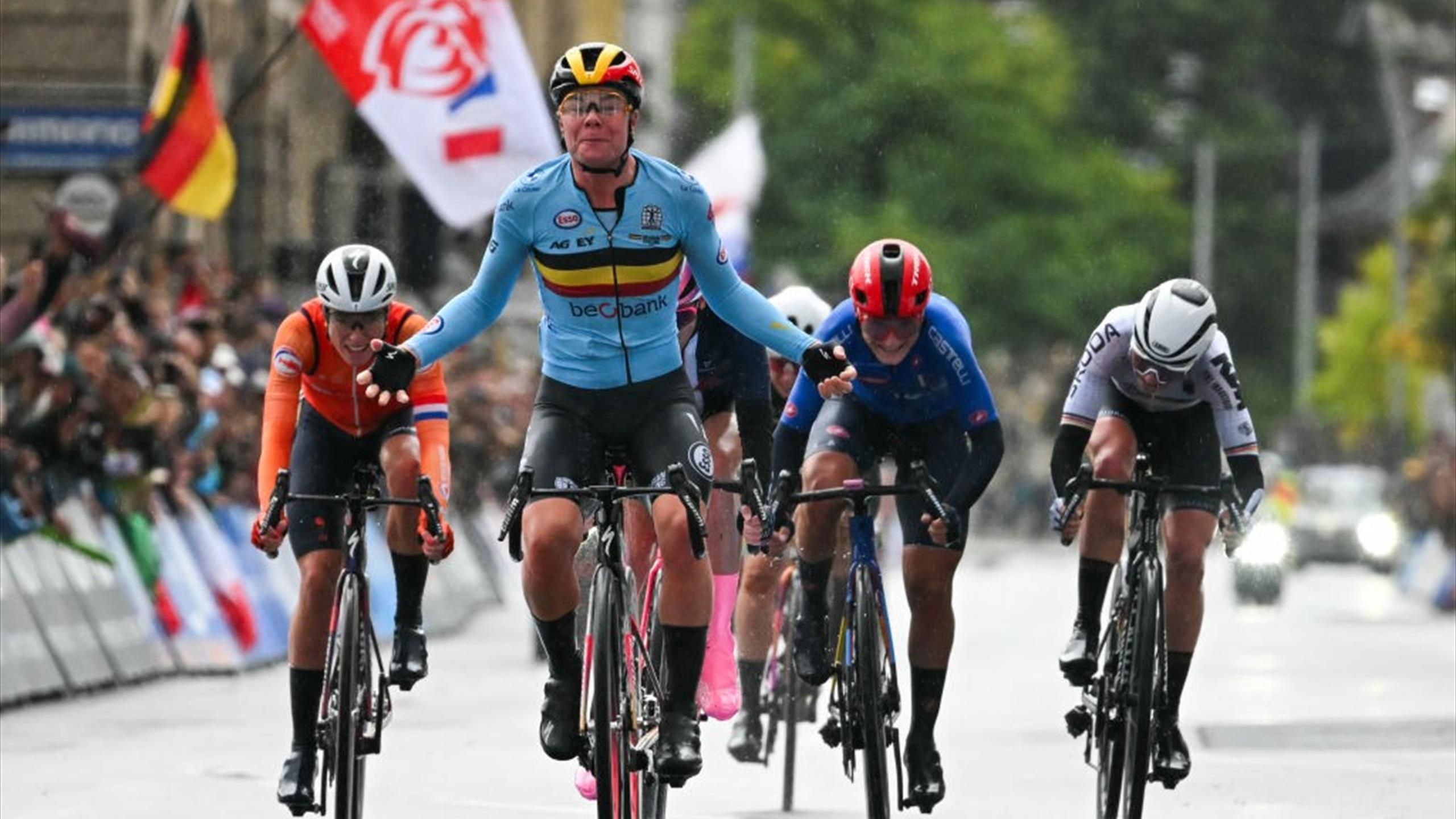 Rad-WM: Sprint um Gold im Straßenrennen der Frauen - Liane Lippert verpasst Medaille in Zürich ...
