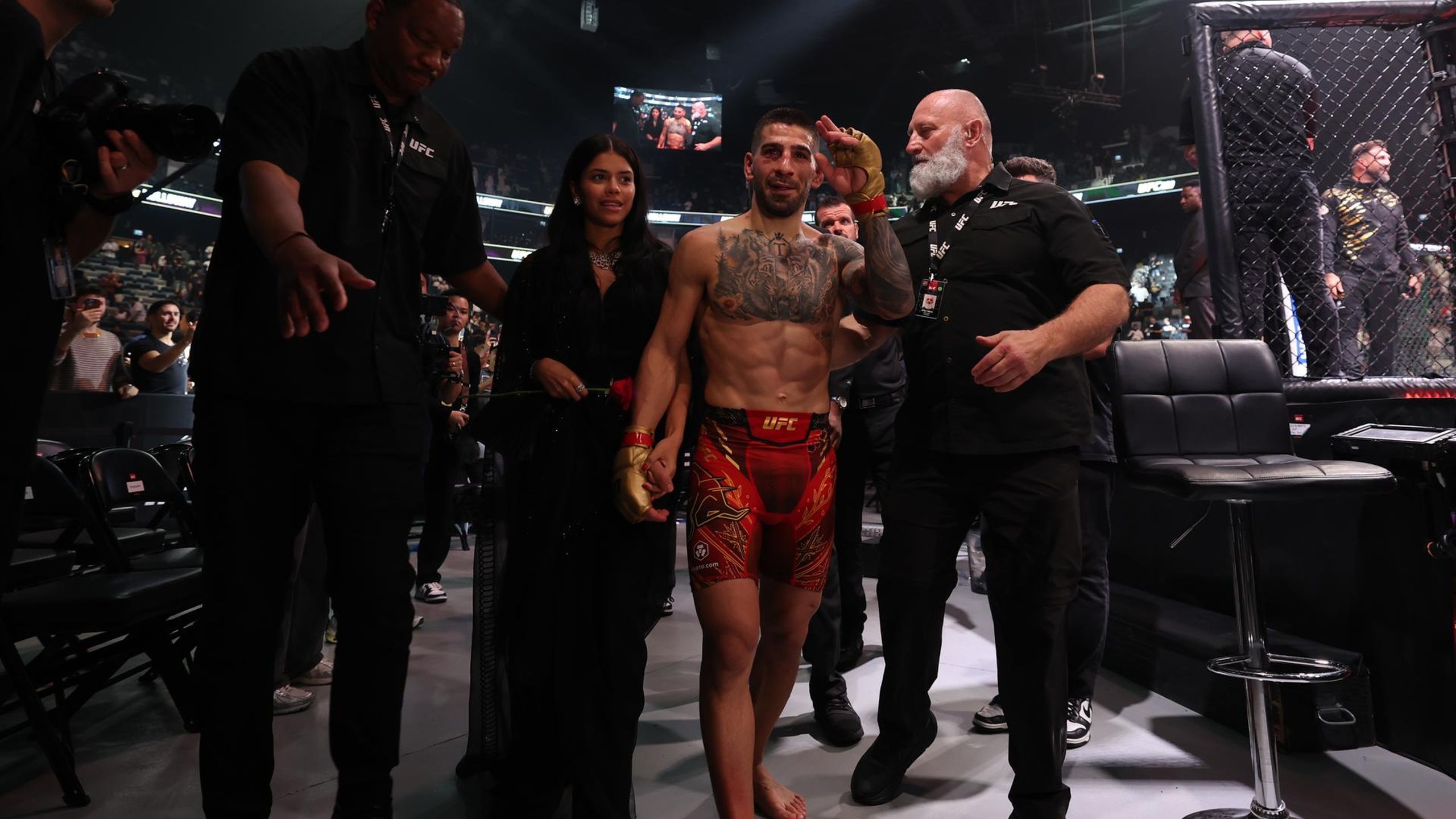 UFC | La increíble reacción de Topuria a la derrota del Madrid que ...