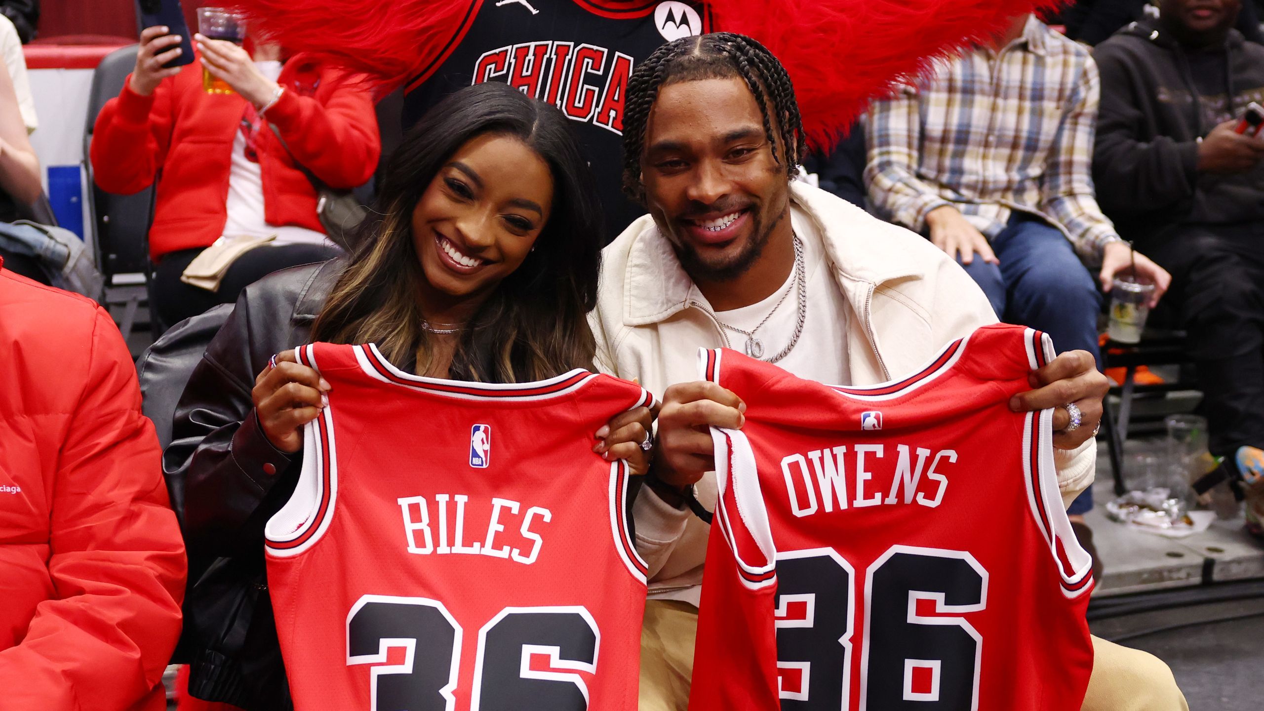 NBA | Simone Biles, ovacionada en Chicago durante el Bulls-Timberwolves ...