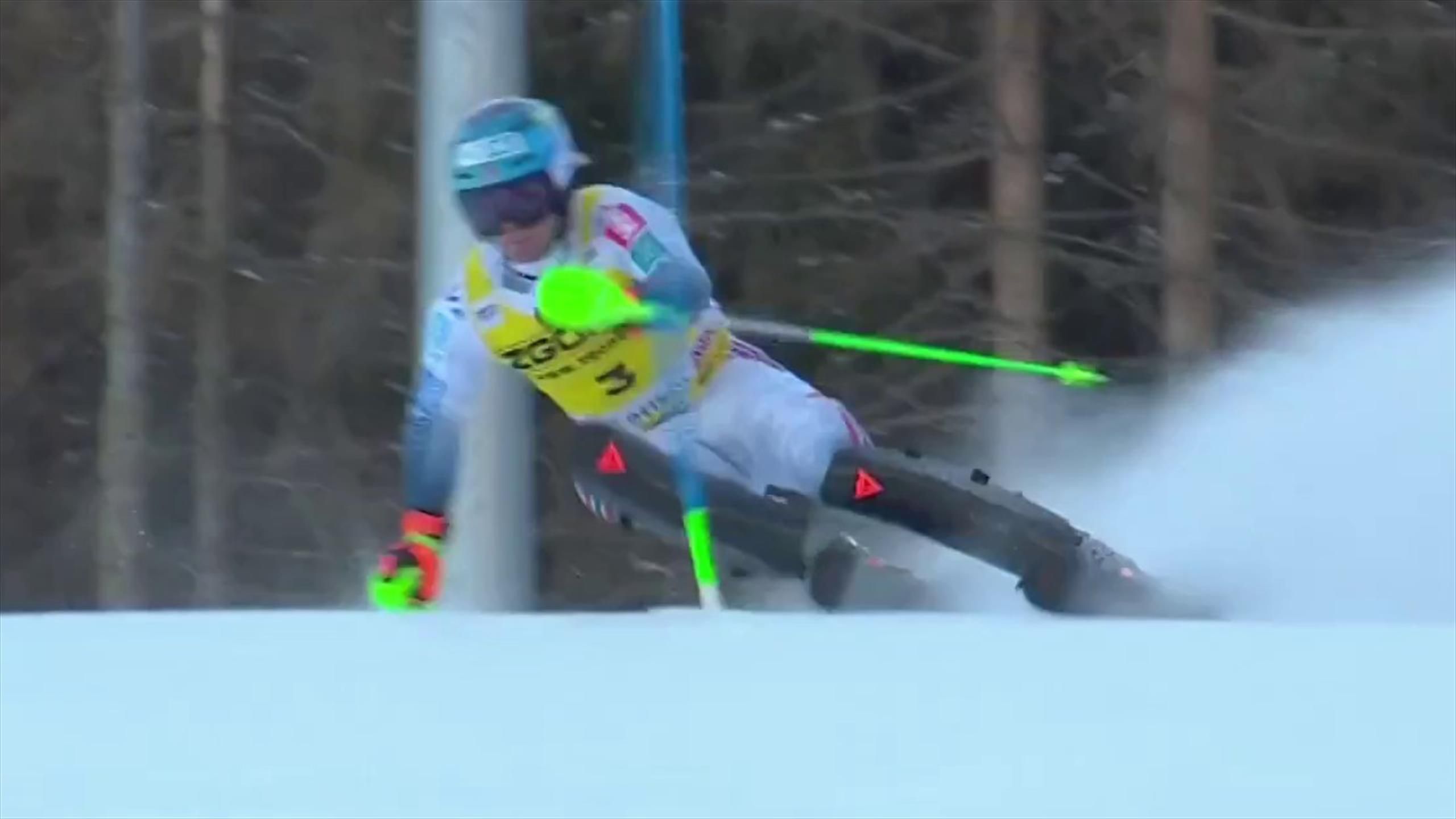 Alta Badia - Slalom: Timon Haugan pulversiert Bestzeit von Clement Noel ...