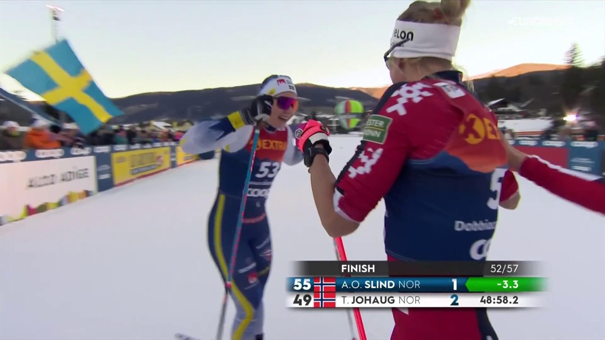 Tour de Ski Toblach | Slind wint de 20 km tijdrit - Langlaufen video ...