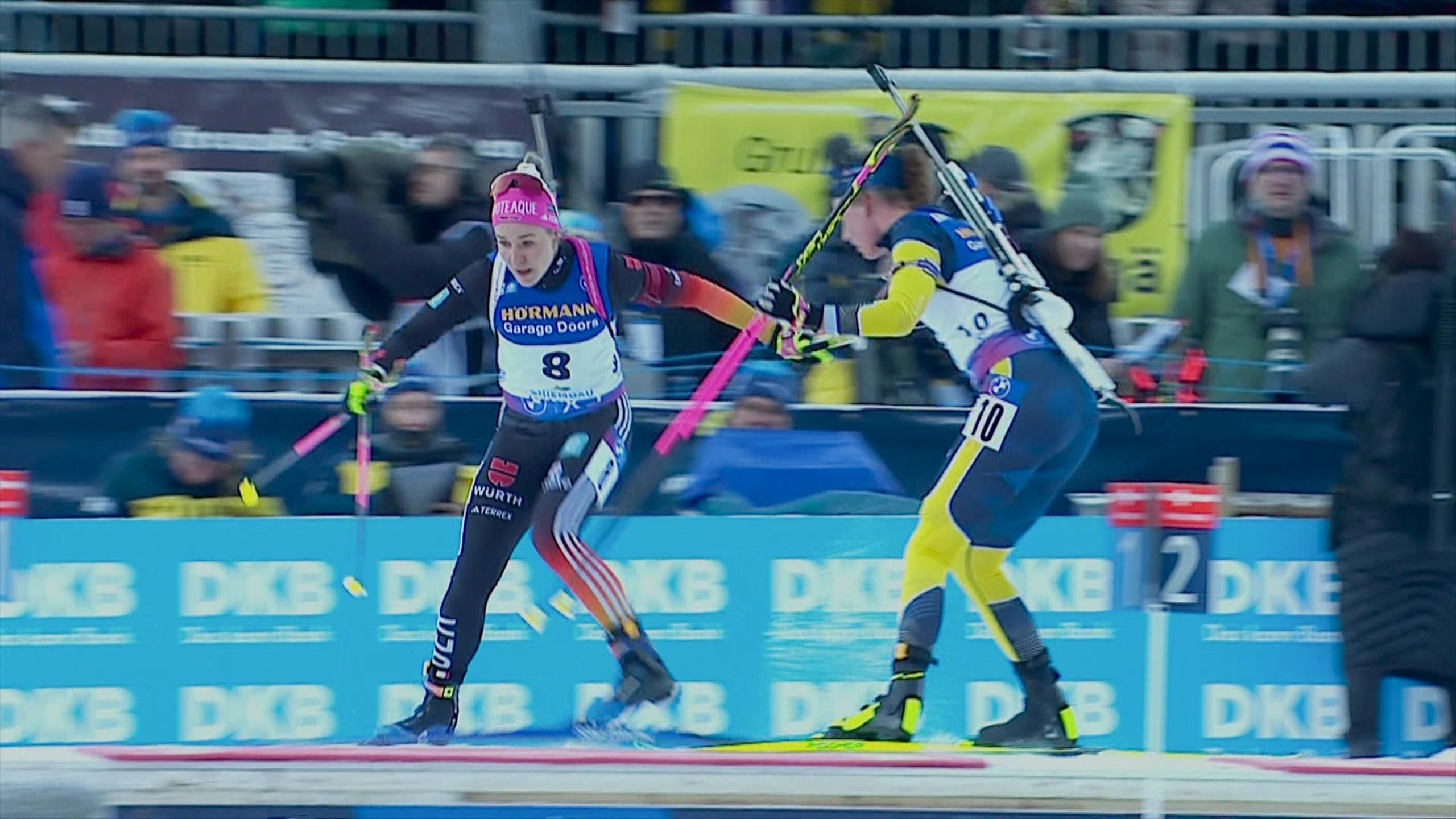 Ruhpolding: Stefanie Scherer im Einzel kollidiert beinahe mit Hanna ...