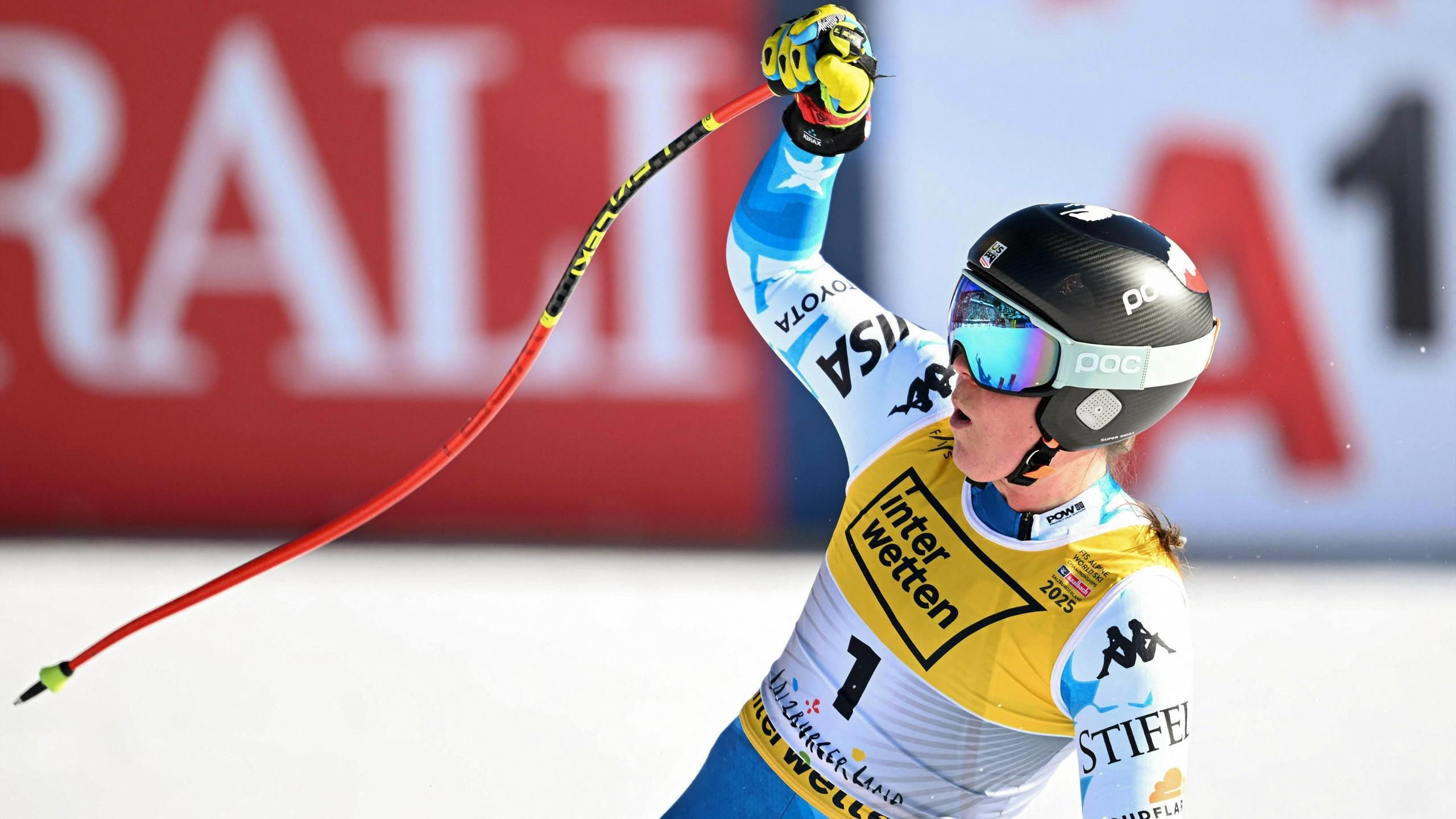 Ski-WM 2025: Breezy Johnson holt mit Startnummer Gold in der Abfahrt ...