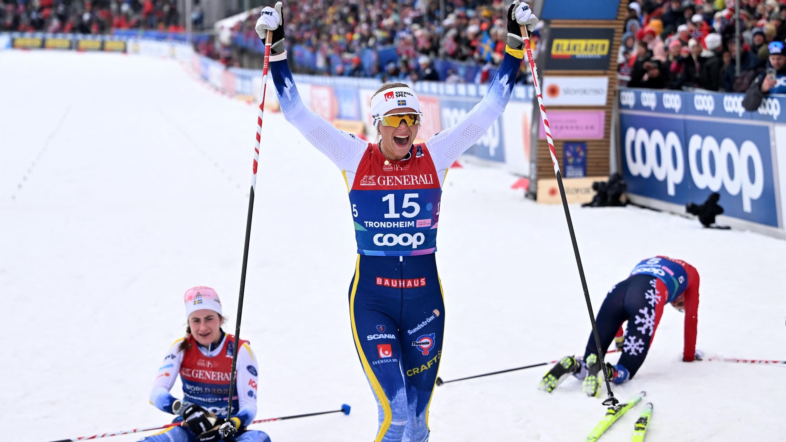 Suedeza Frida Karlsson a câștigat proba de 50 km liber de la Trondheim ...