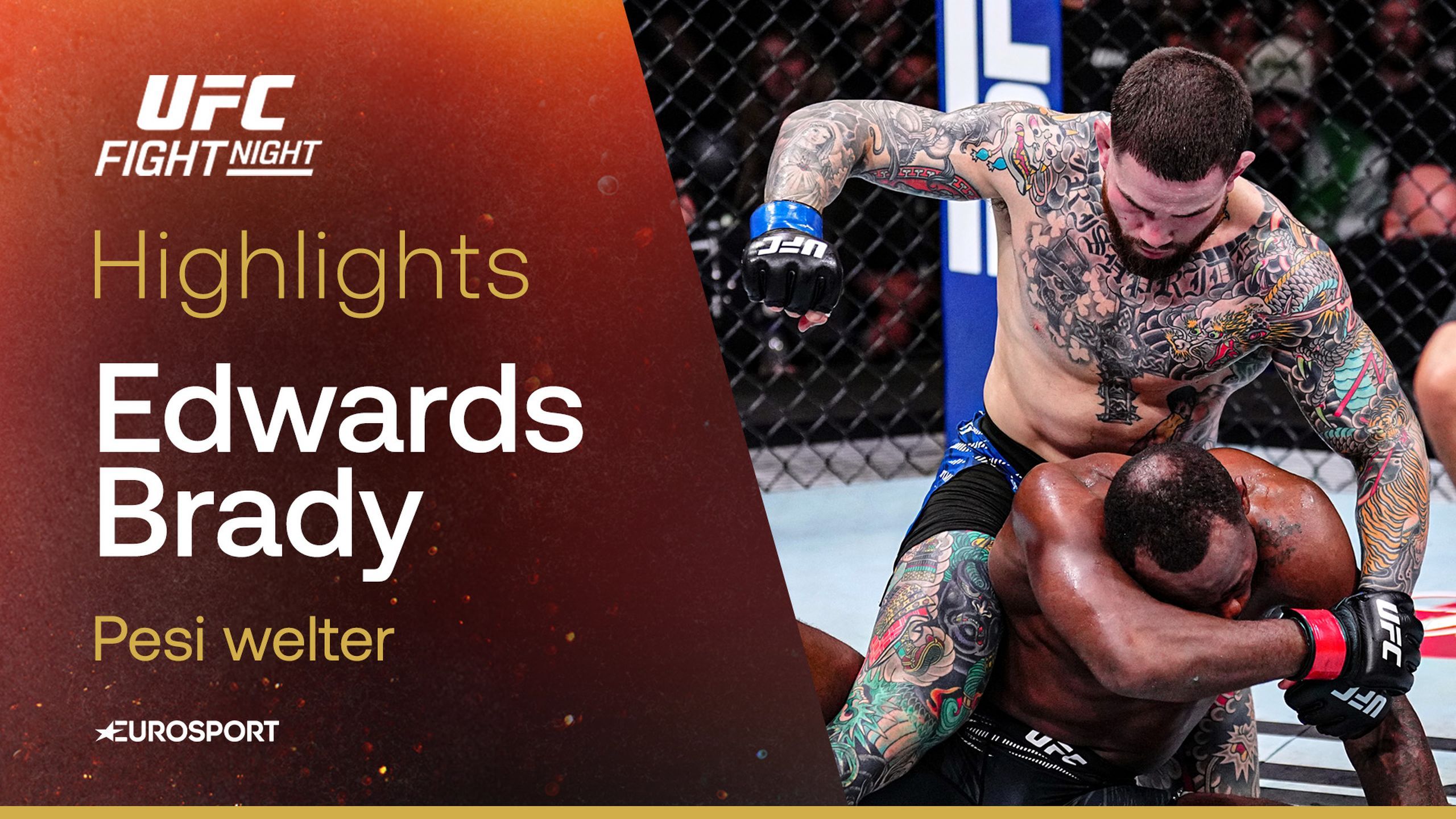 Edwards vs Brady, UFC Fight Night: gli highlights - Mixed Martial Arts ...