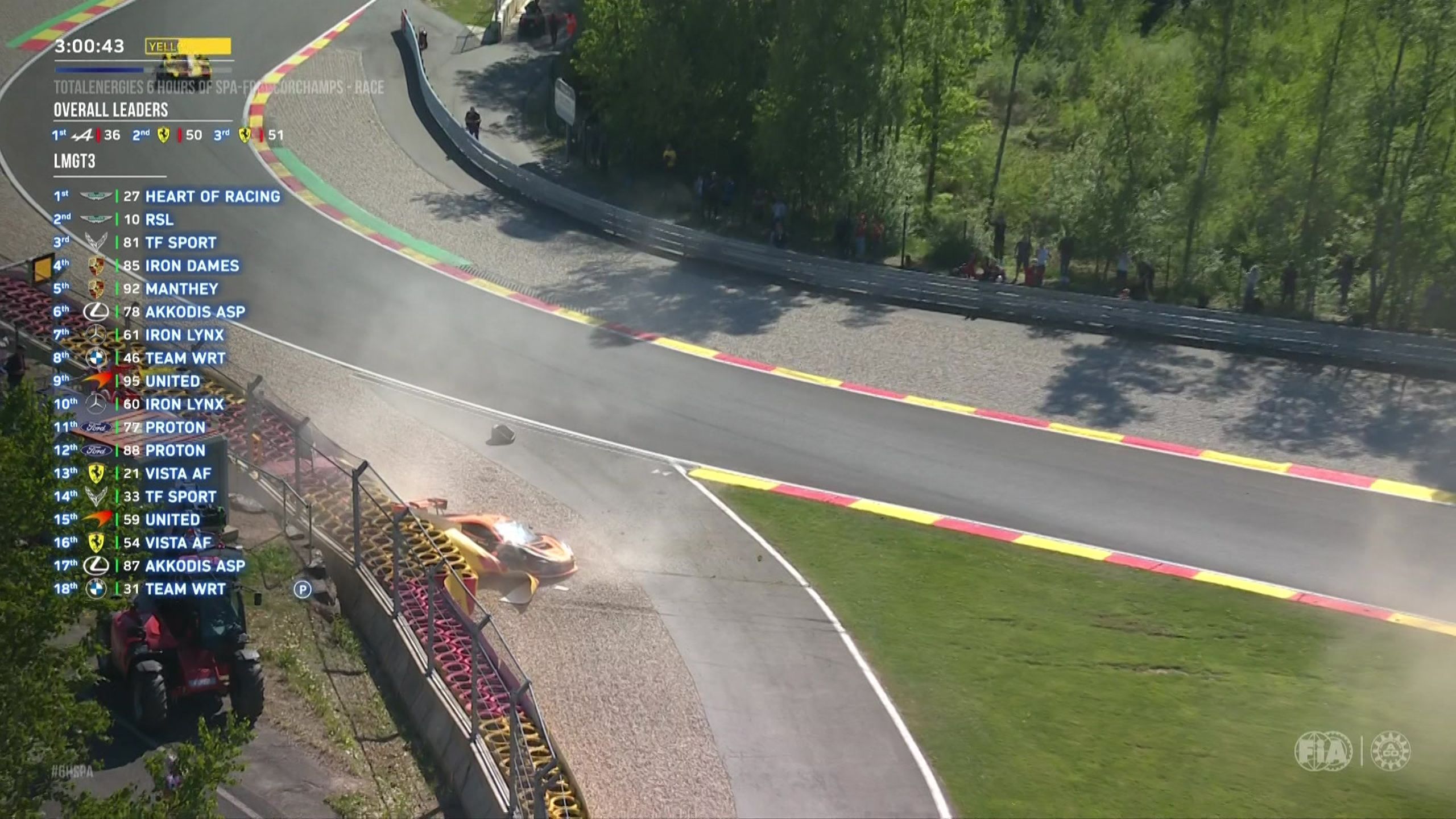 6 ORE DI SPA - Doppio crash tra Mercedes e McLaren, Gelael finisce a ...