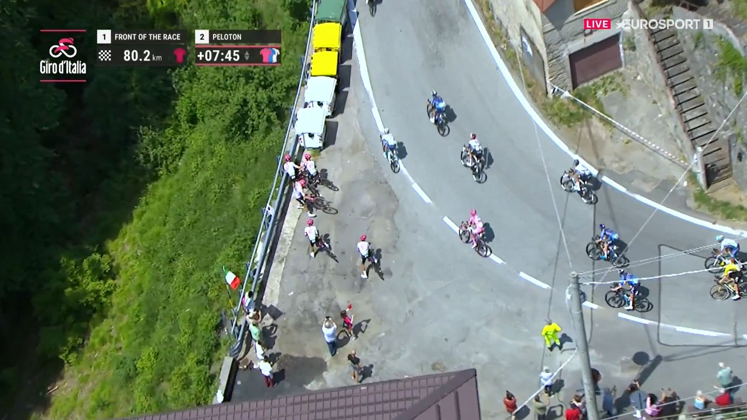 Giro d'Italia 2025 - 20e étape - Tout droit vers le rail : grosse ...