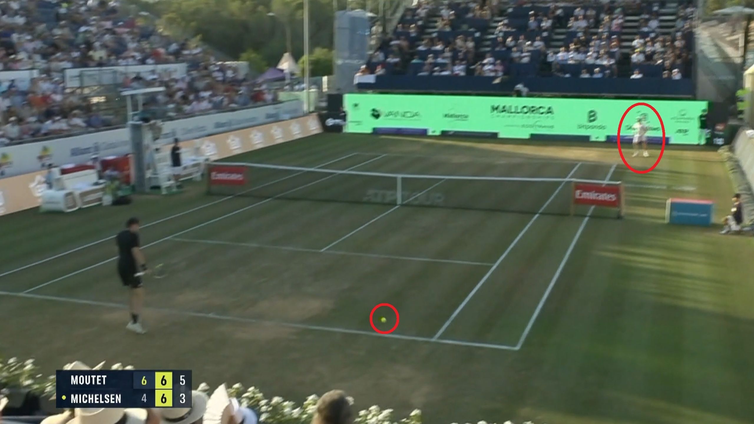 Coup droit superbe, mini-break crucial et Corentin Moutet bat Alex ...