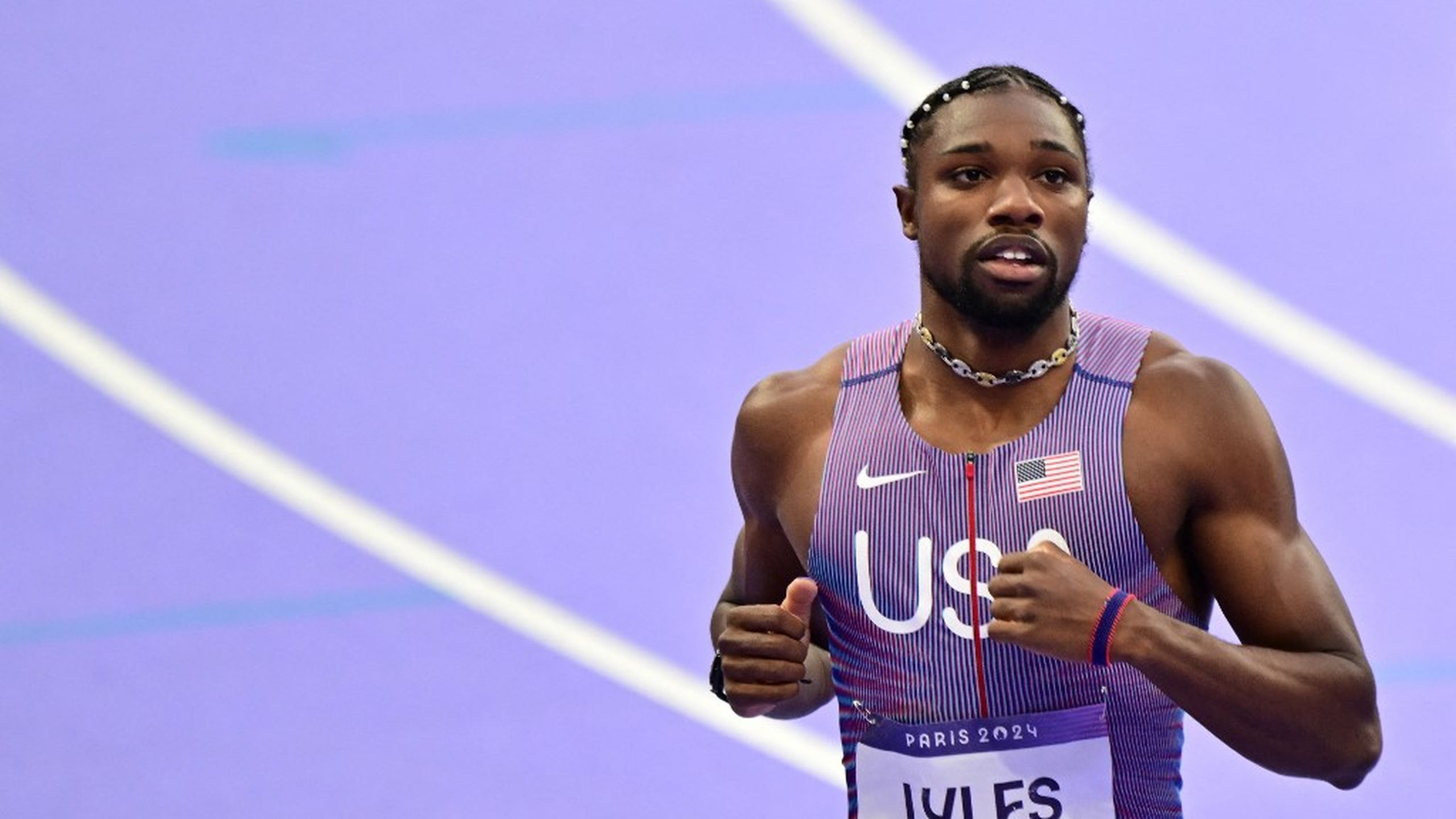 Az olimpiai és világbajnok Noah Lyles szerint viharos volt a párizsi ...