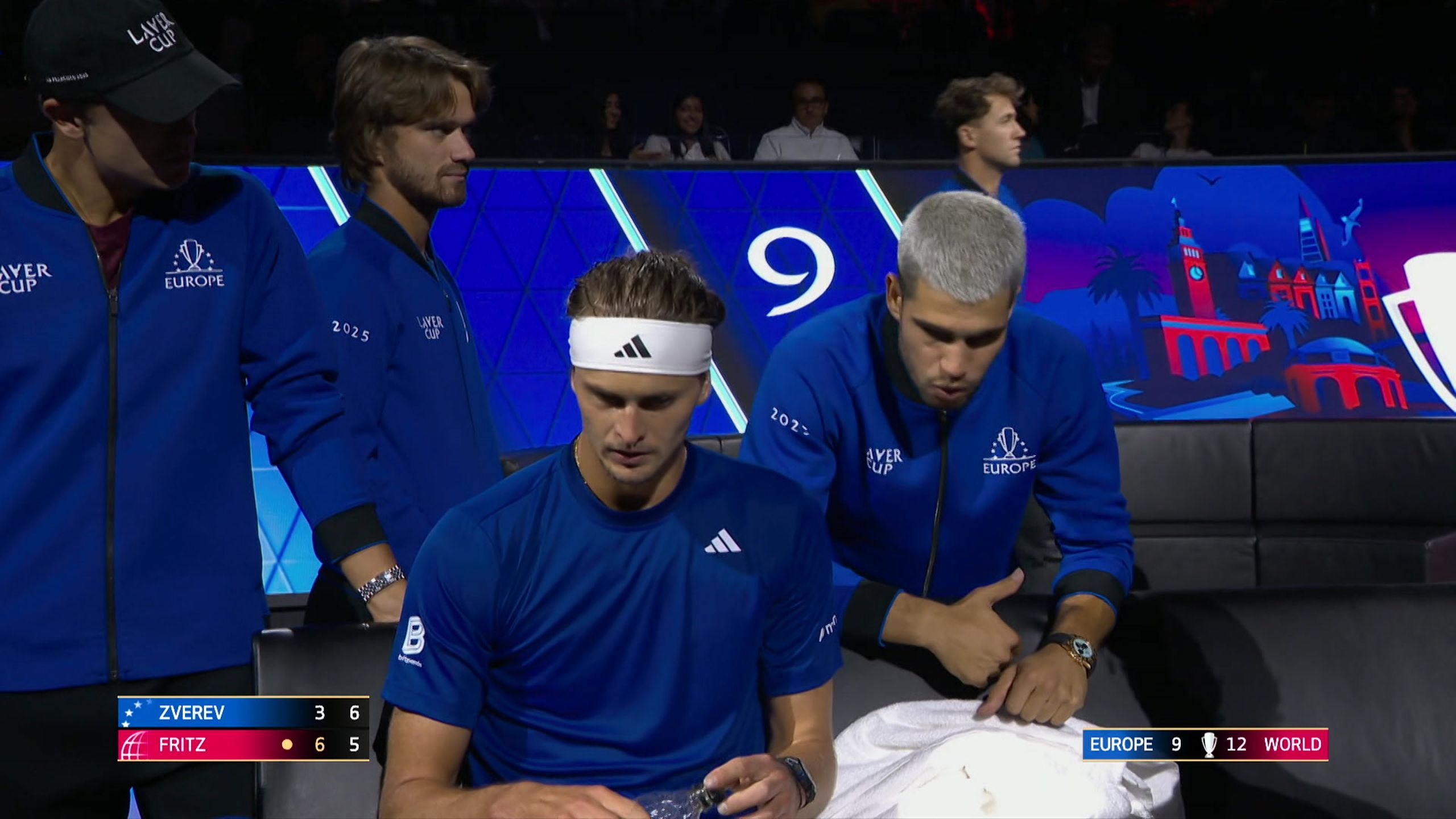 Ligeglad Alexander Zverev ignorerer råd fra Carlos Alcaraz i kampen mod ...