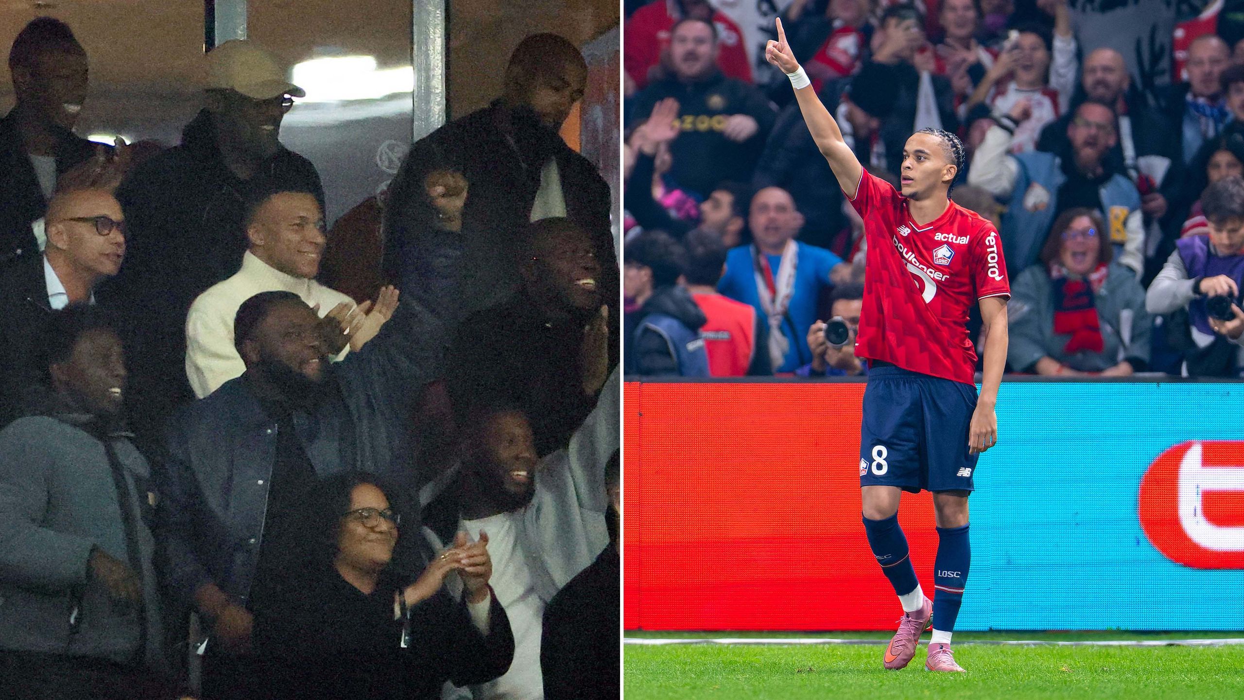 Ethan Mbappe strzelił gola w meczu Lille - PSG, Kylian Mbappe szalał z ...