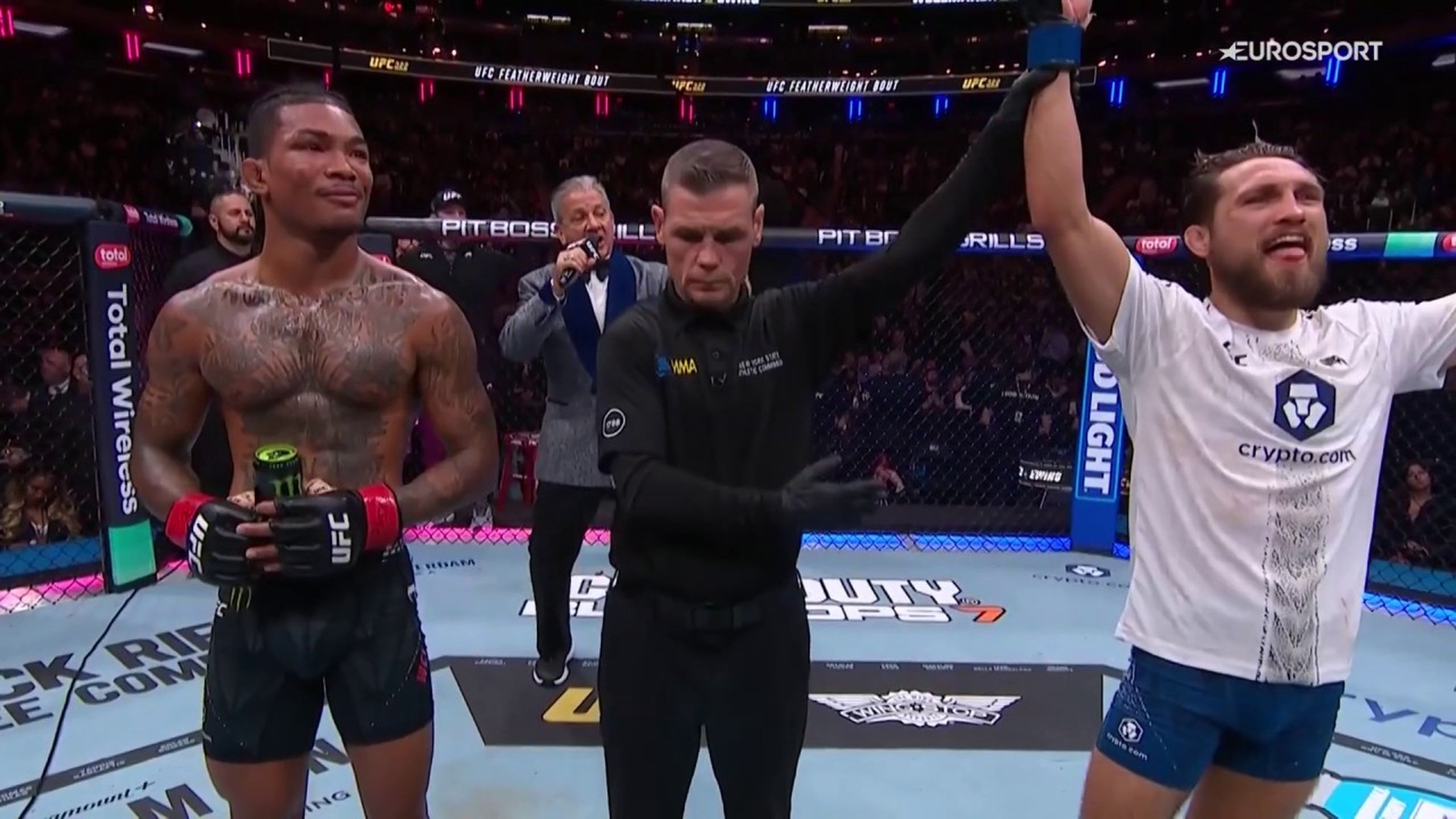 UFC 322 | Gigantische underdog Ewing verslaat ongeslagen Wellmaker ...