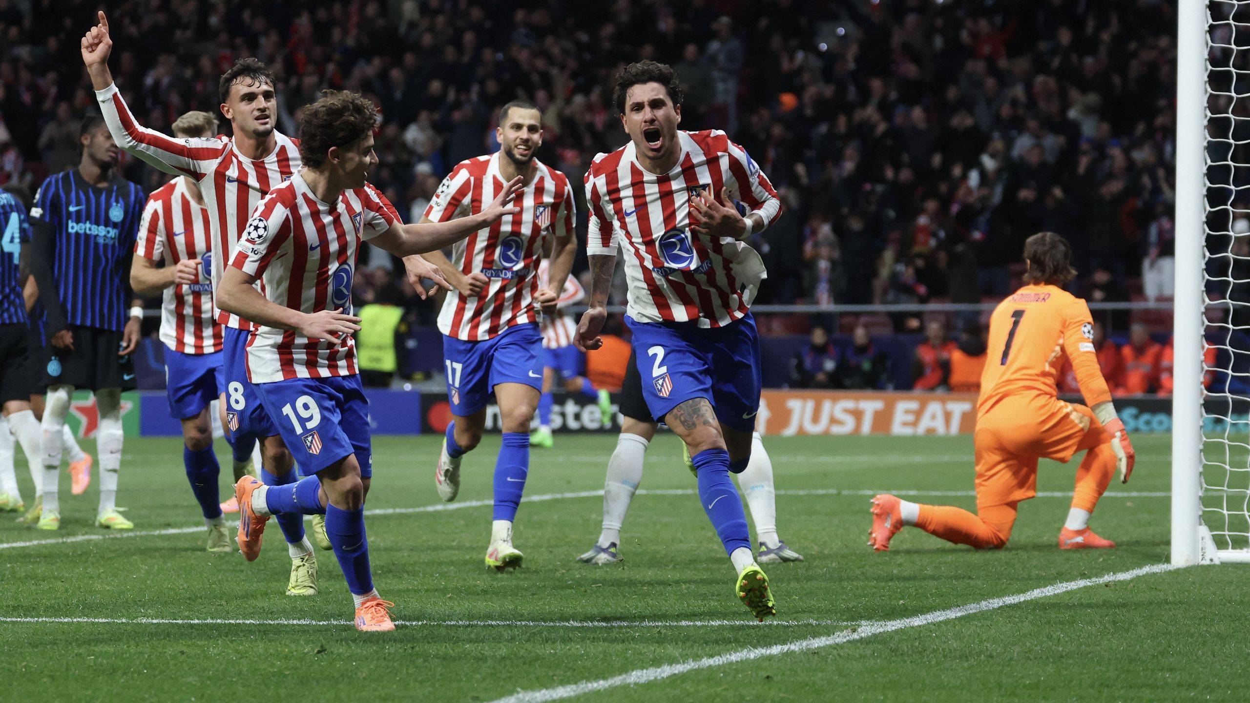 Atletico Madrid-Inter 2-1: Gimenez e Julian Alvarez regalano tre punti ...