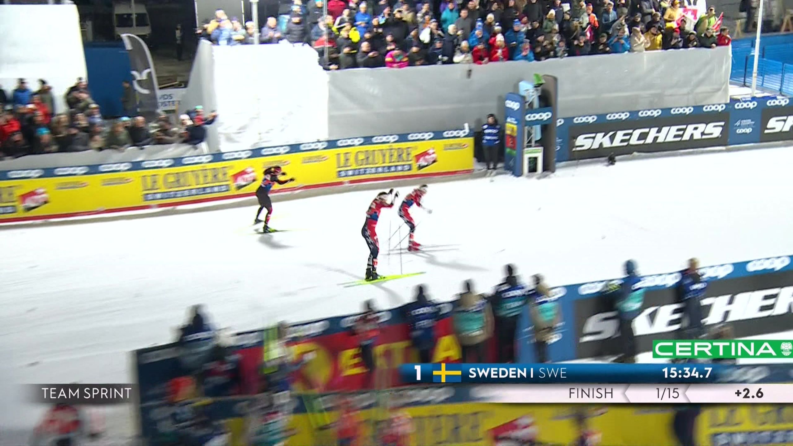 Zweedse vrouwen verslaan de Noren tijdens Team Sprint in Davos - Cross ...