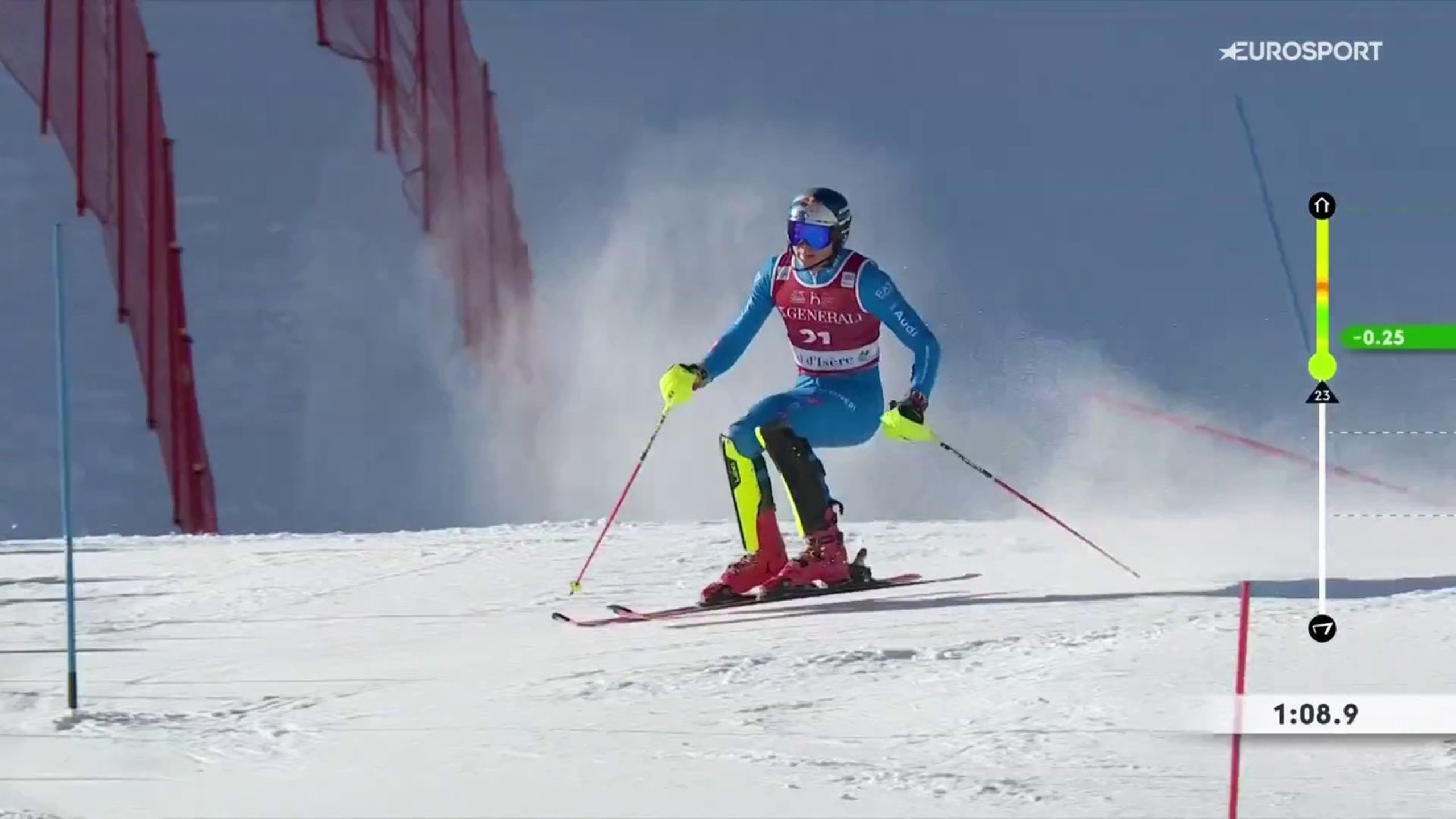 Alex Vinatzer da 25° a 4° in slalom, podio sfiorato dopo un'altra ...