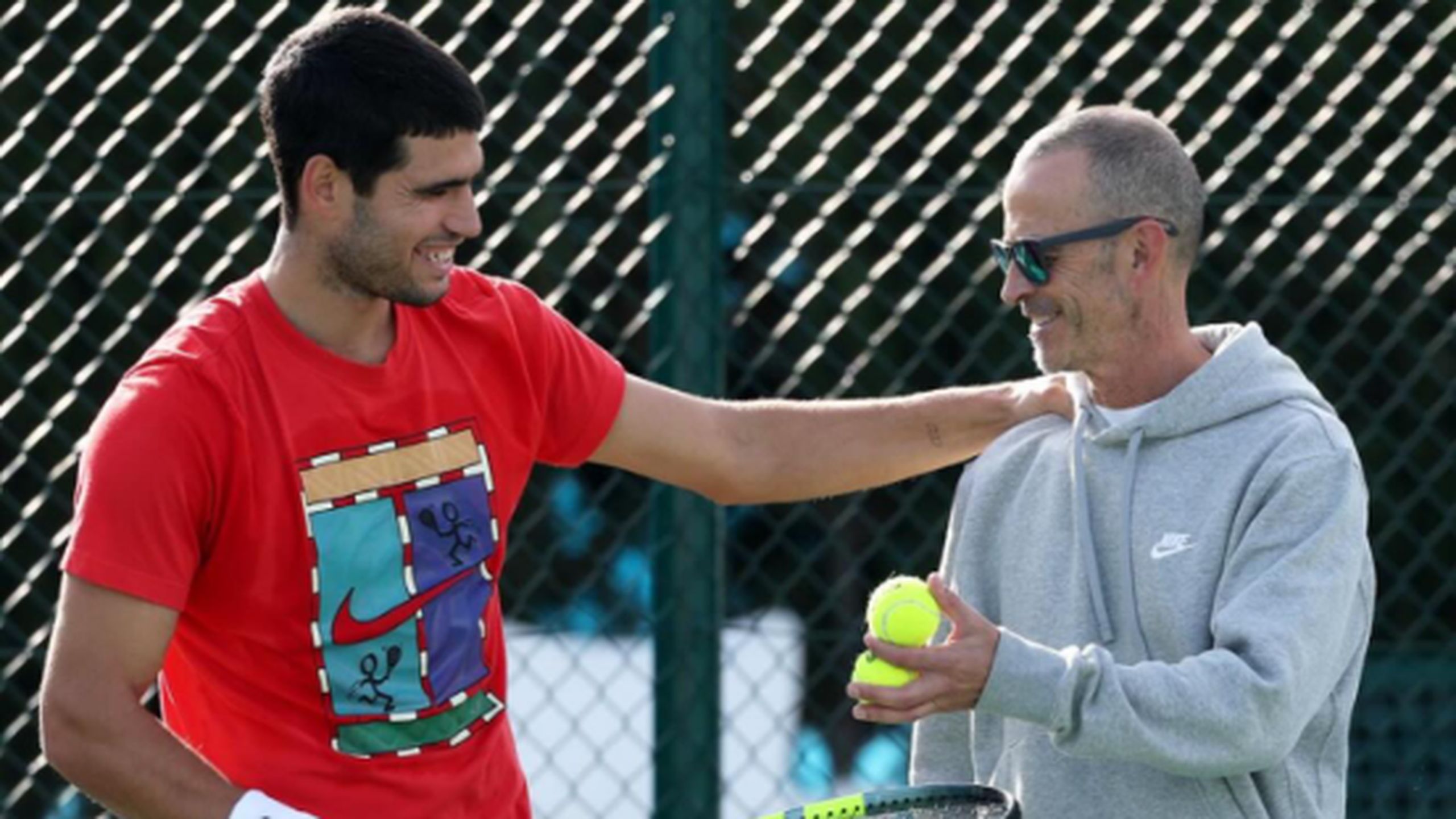 Alcaraz ya presume de nuevo entrenador: Su foto con Samu López que es todo complicidad y buenos ...