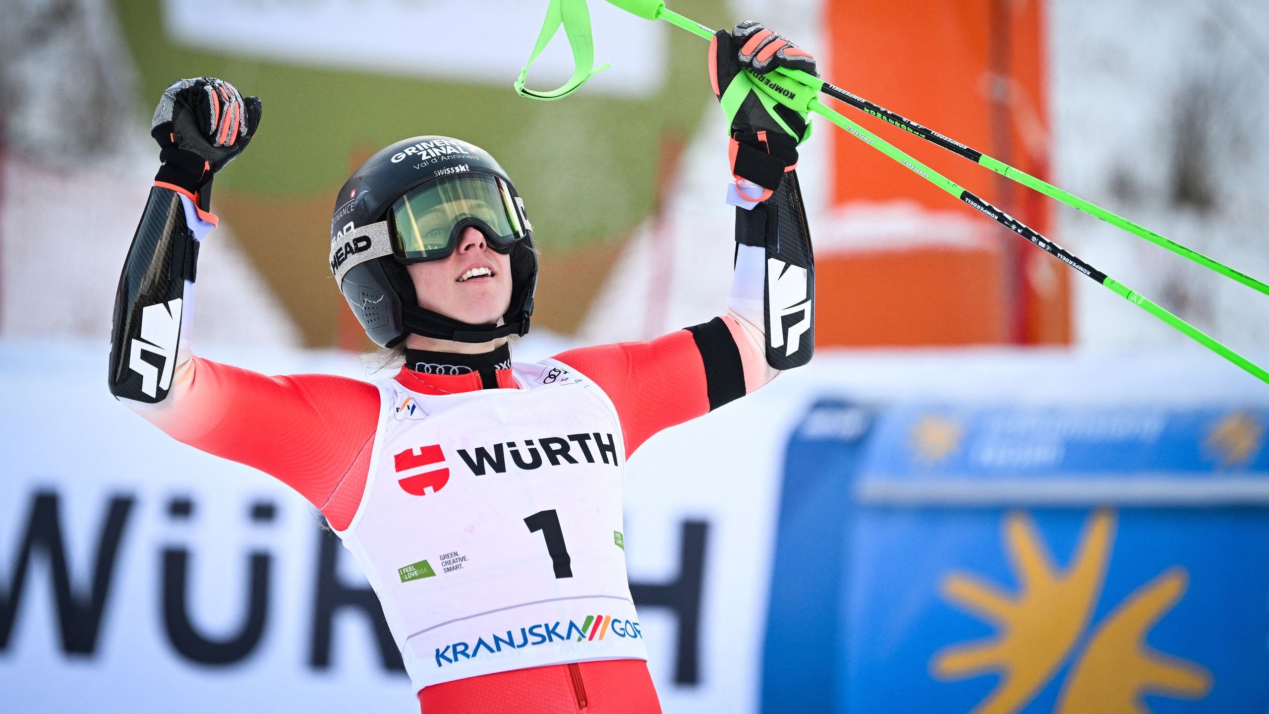 Camille Rast feiert ersten Weltcupsieg im Riesenslalom: Schweizerin ...