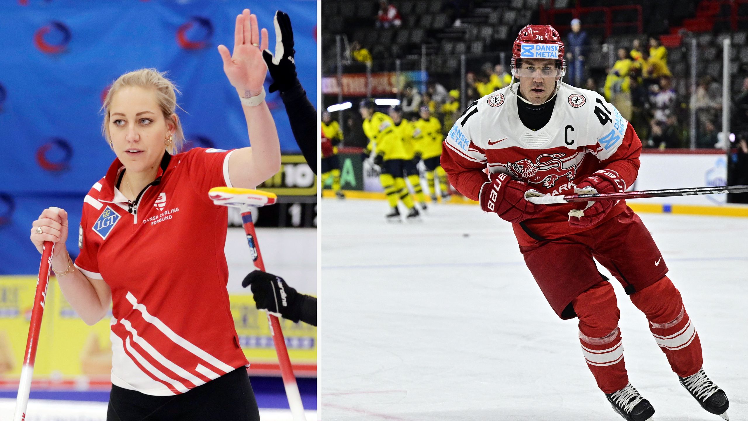 Denise Dupont og Jesper Jensen Aabo skal bære den danske fane til ...