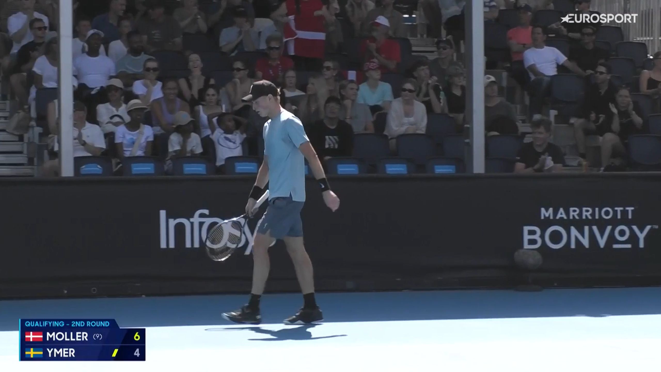 Her vinder Elmer Møller første sæt mod Elias Ymer i Australian Open ...