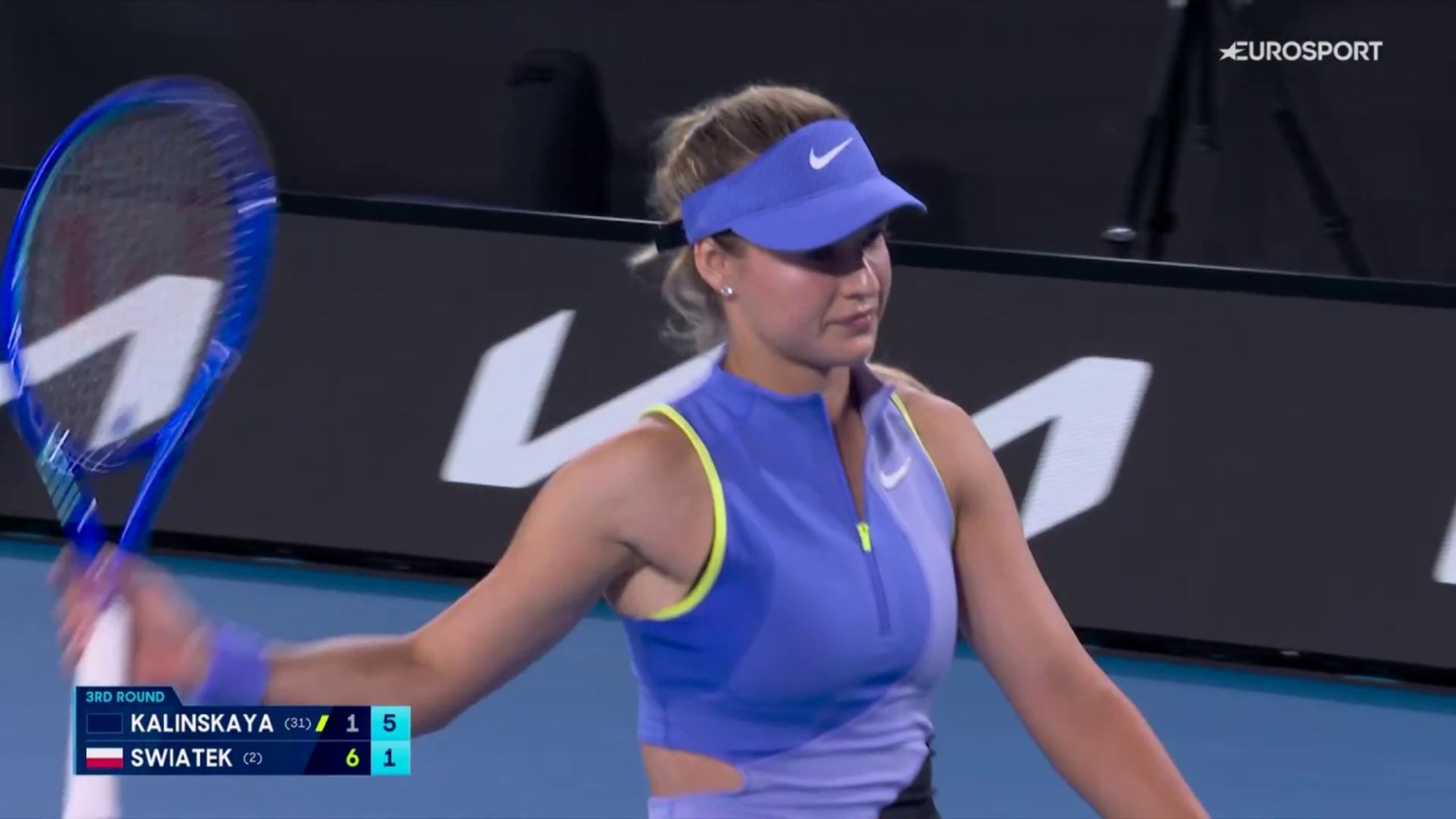 Tenis. Anna Kalinska przełamała Igę Świątek na 5:1 w 2. secie ...
