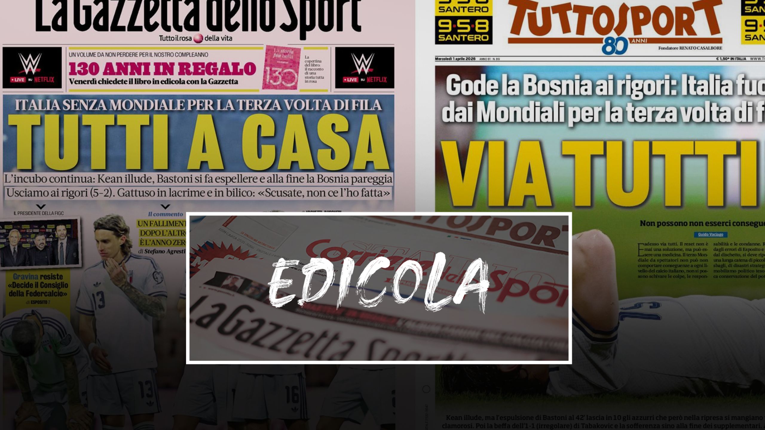Da "Tutti a casa" a "Via tutti!": i giornali italiani ed esteri ...