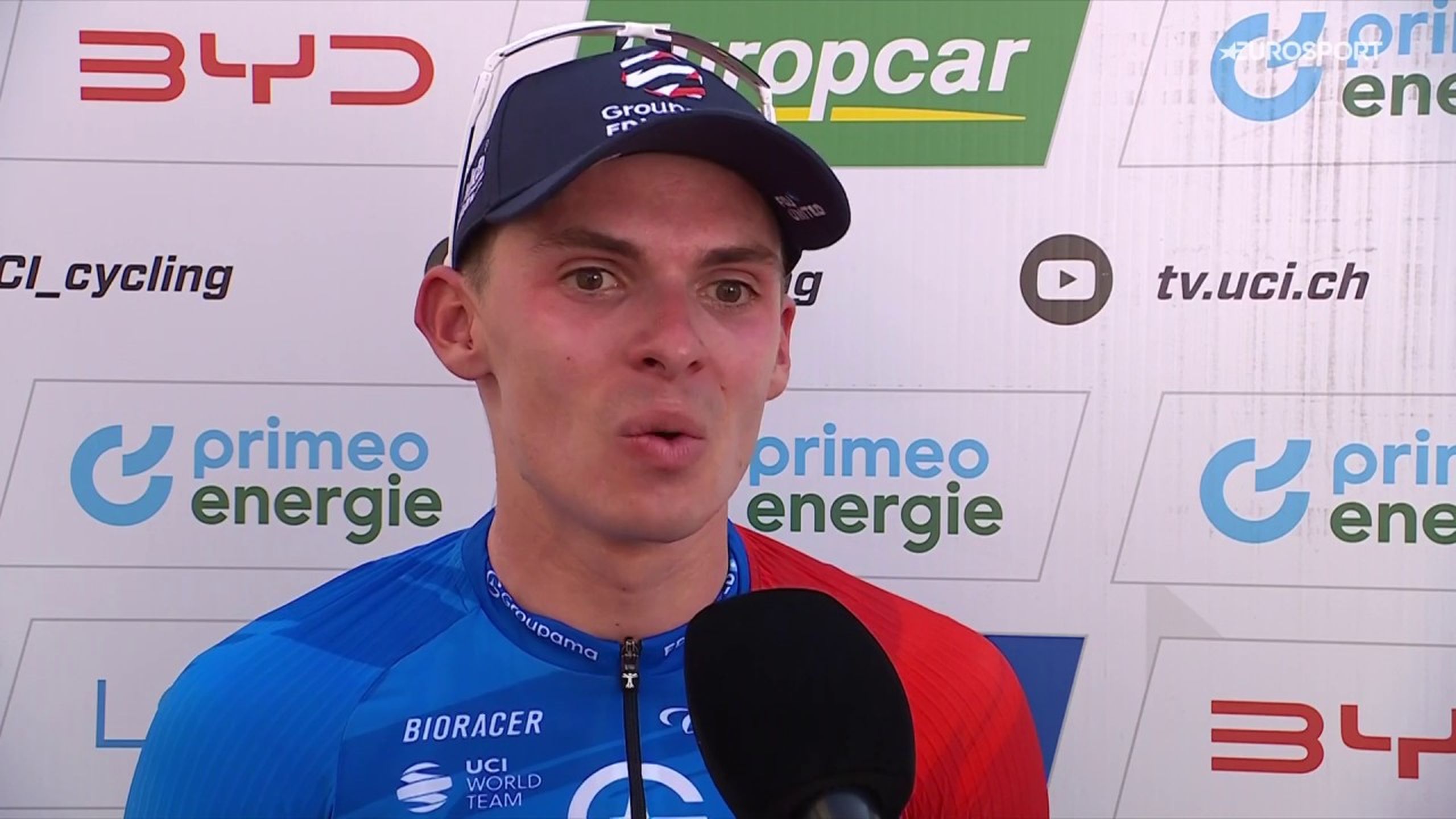 Interview met Gregoire na winst in etappe 2 - Cycling video - Eurosport
