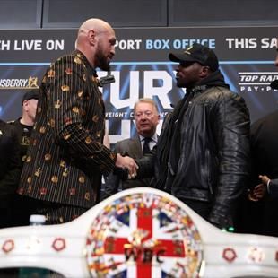 El tenso cara a cara Fury-Whyte antes del histórico combate que verás ...