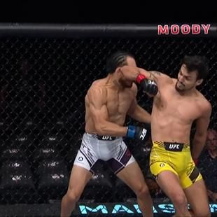 UFC Austin | El impresionante codazo giratorio de Ricardo Ramos que ...