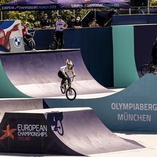 Lara Lessmann hat das Finale der BMX-Freestyle-EM souverän errreicht ...