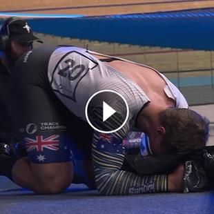 Uci Track Champions League 2022 - Matthew Richardson batte tutti nel Keirin e poi... vomita ...