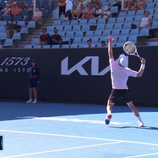 Australian Open : Australian Open : racket throw point in double ...