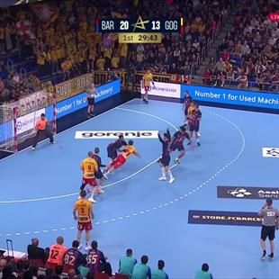 Barca na prowadzeniu po 1. połowie starcia z GOG w ćwierćfinale Ligi ...