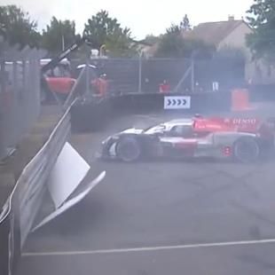 Le Mans 2023 - Abflug! Toyota #8 schleudert in die Leitplanke: Ferrari ...